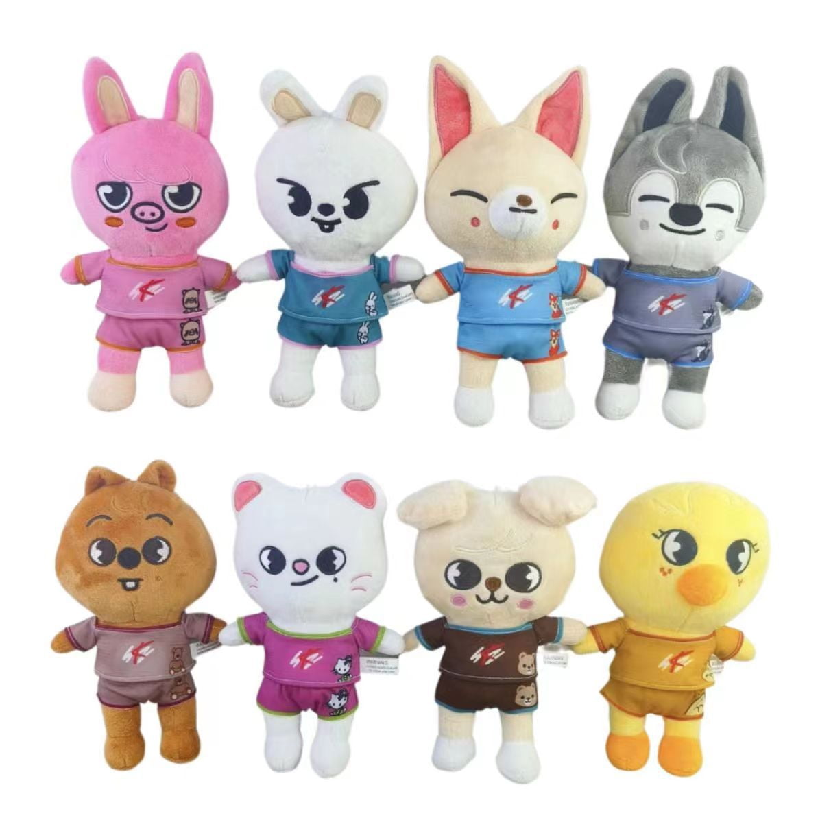 Stray Kids Skzoo Cute Plush Toy, 8pcs Kpop Cartoon Characters Soft Doll ...