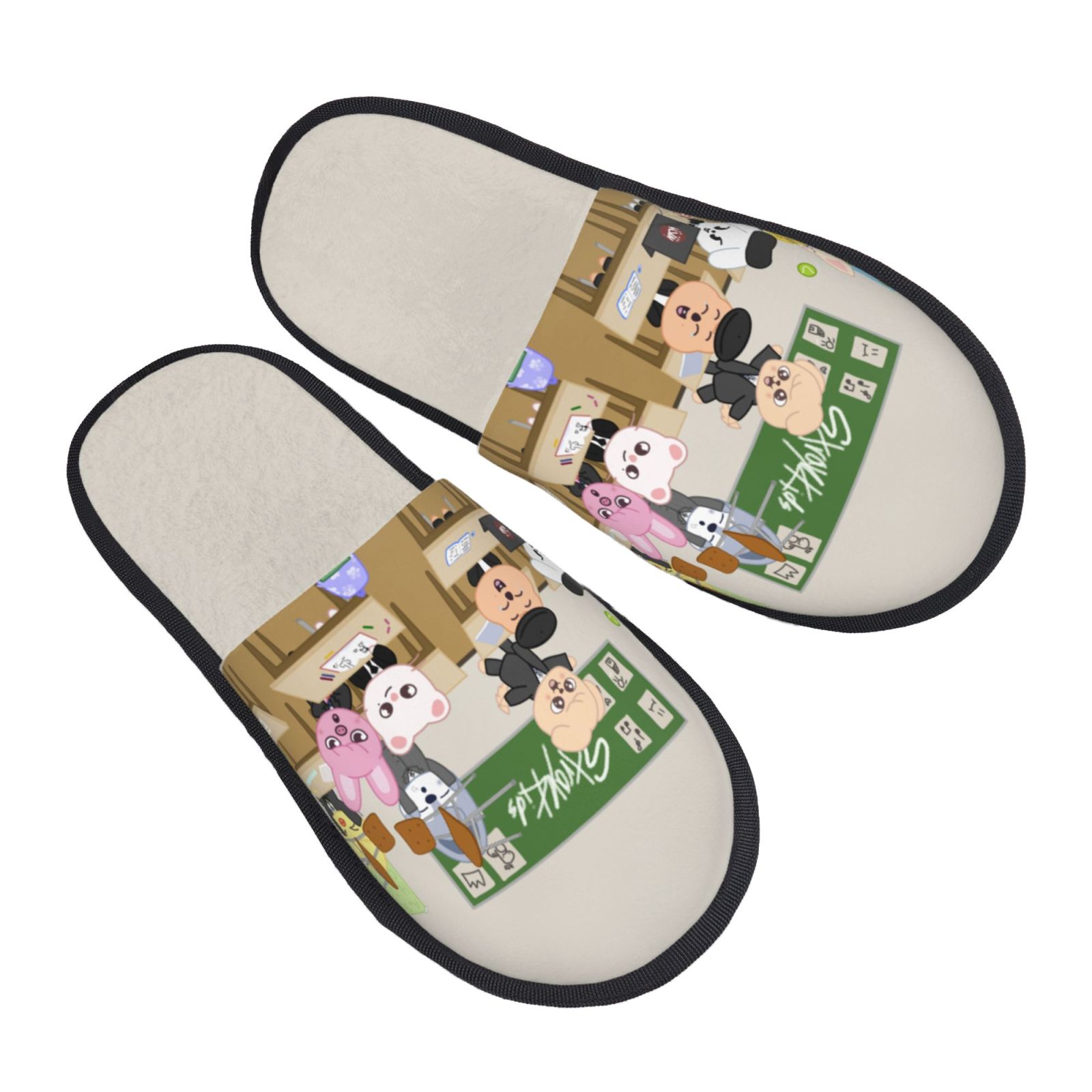 Stray Kids Skzoo Furry Slippers For Men Women Fuzzy House Slippers ...