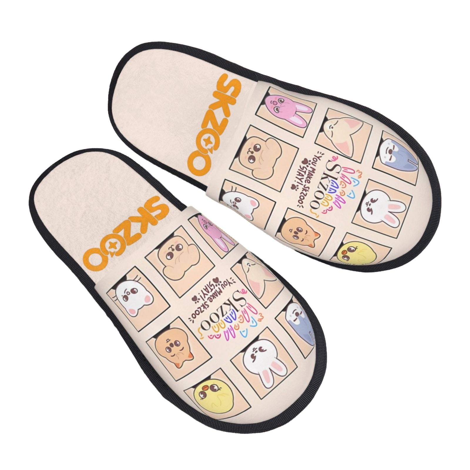 Stray Kids Skzoo Furry Slippers For Men Women Fuzzy House Slippers ...