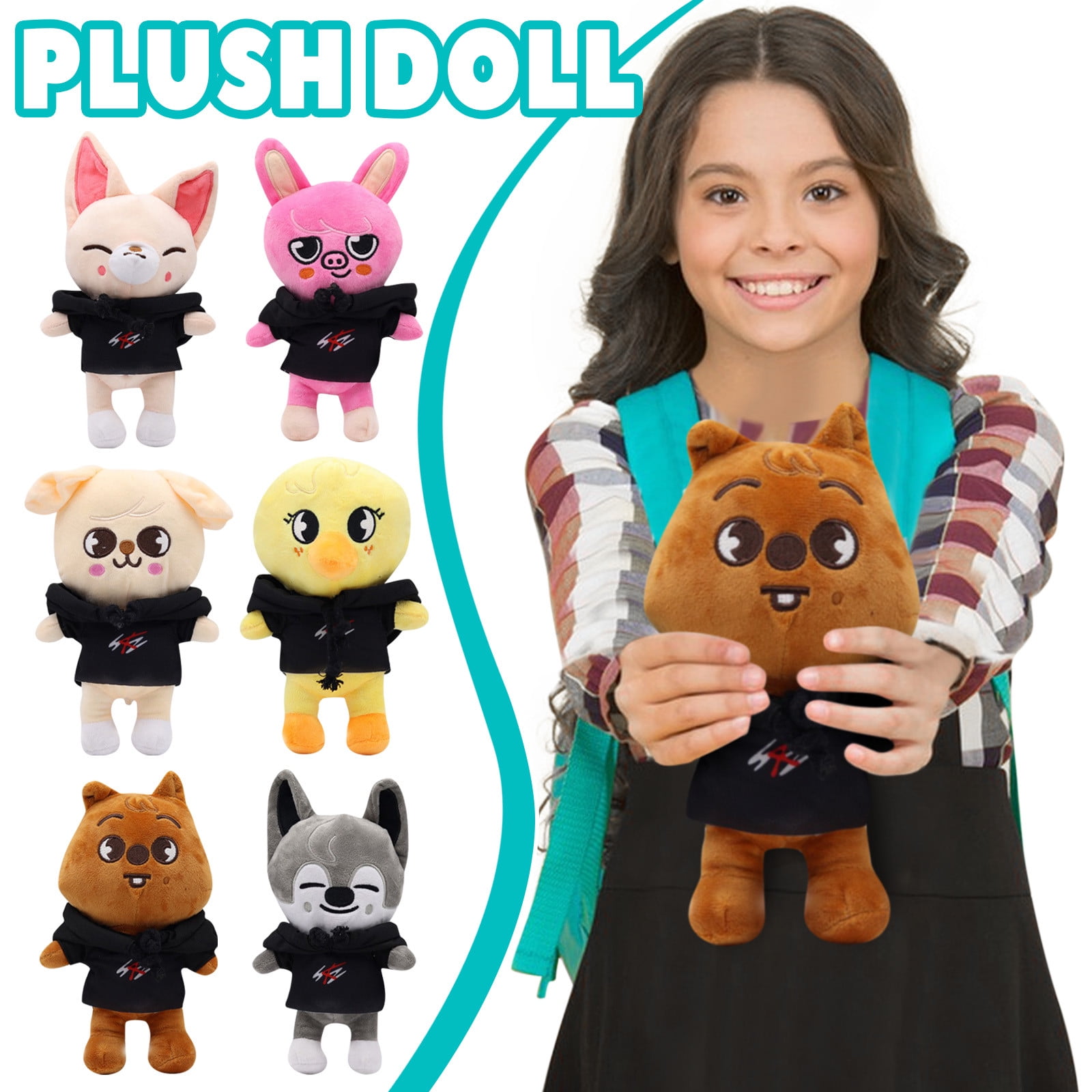 Stray Kids Skzoo Plush 4.7 Inch Plush Toy, Straykids Collectible Stuffed Toys Bag Charms, K Pop ...