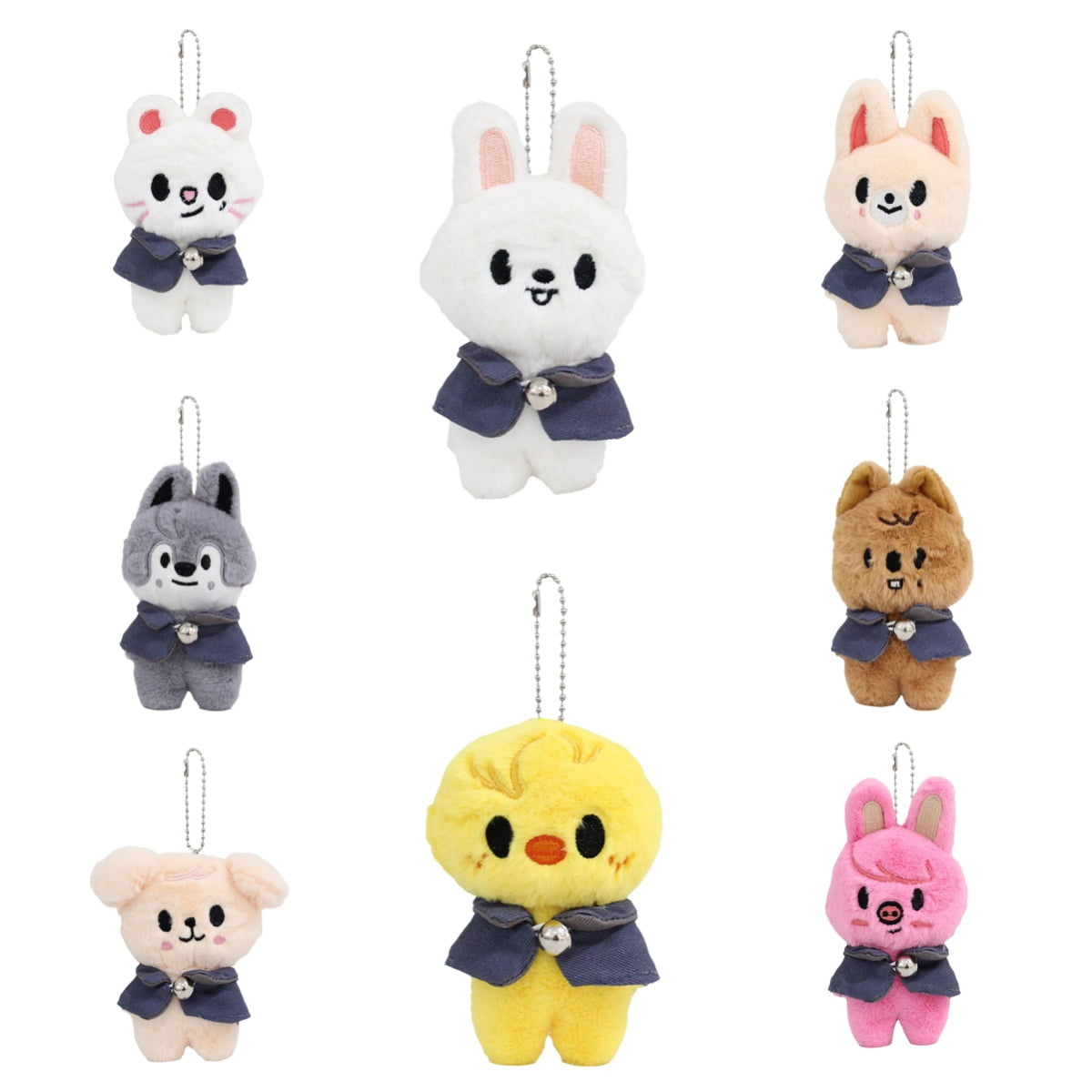 Stray Kids Skzoo Plush Keychains 4.7', Stray Kids stuffed plush toy ...