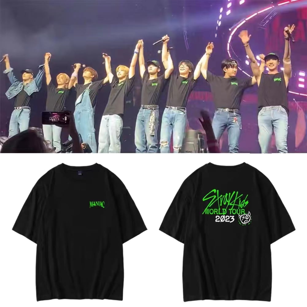 Stray Kids T-shirt Korean Fashion Kpop Graphic Oversized Men Cotton ...