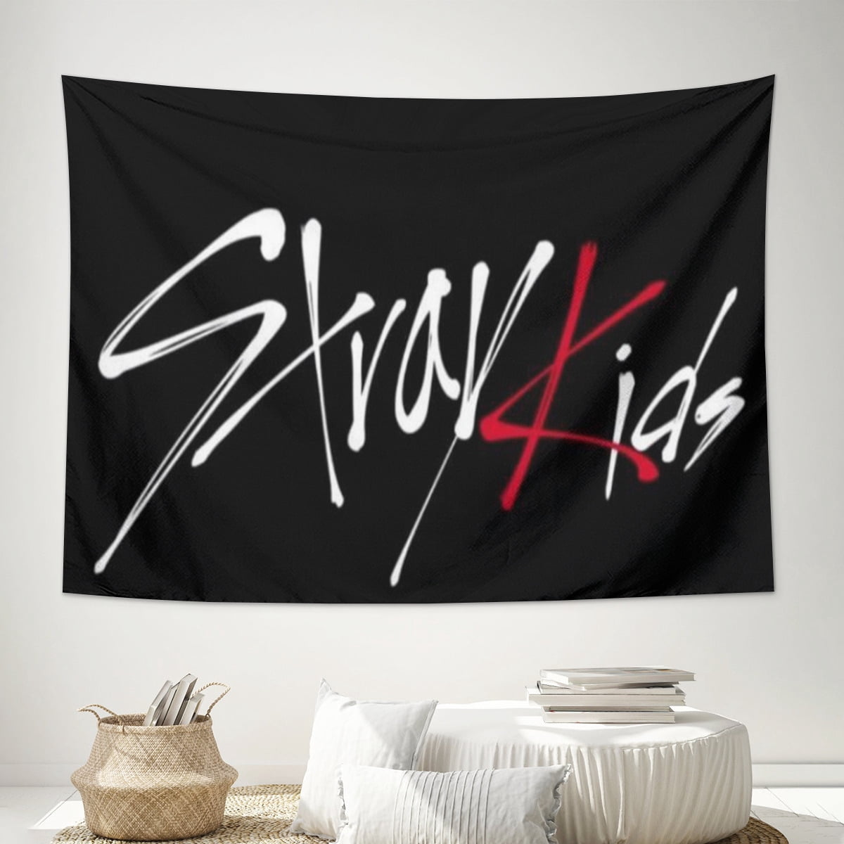 Stray Kids Tapestry 60x40 Inch Cartoon Wall Hanging Anime Tapestry for ...