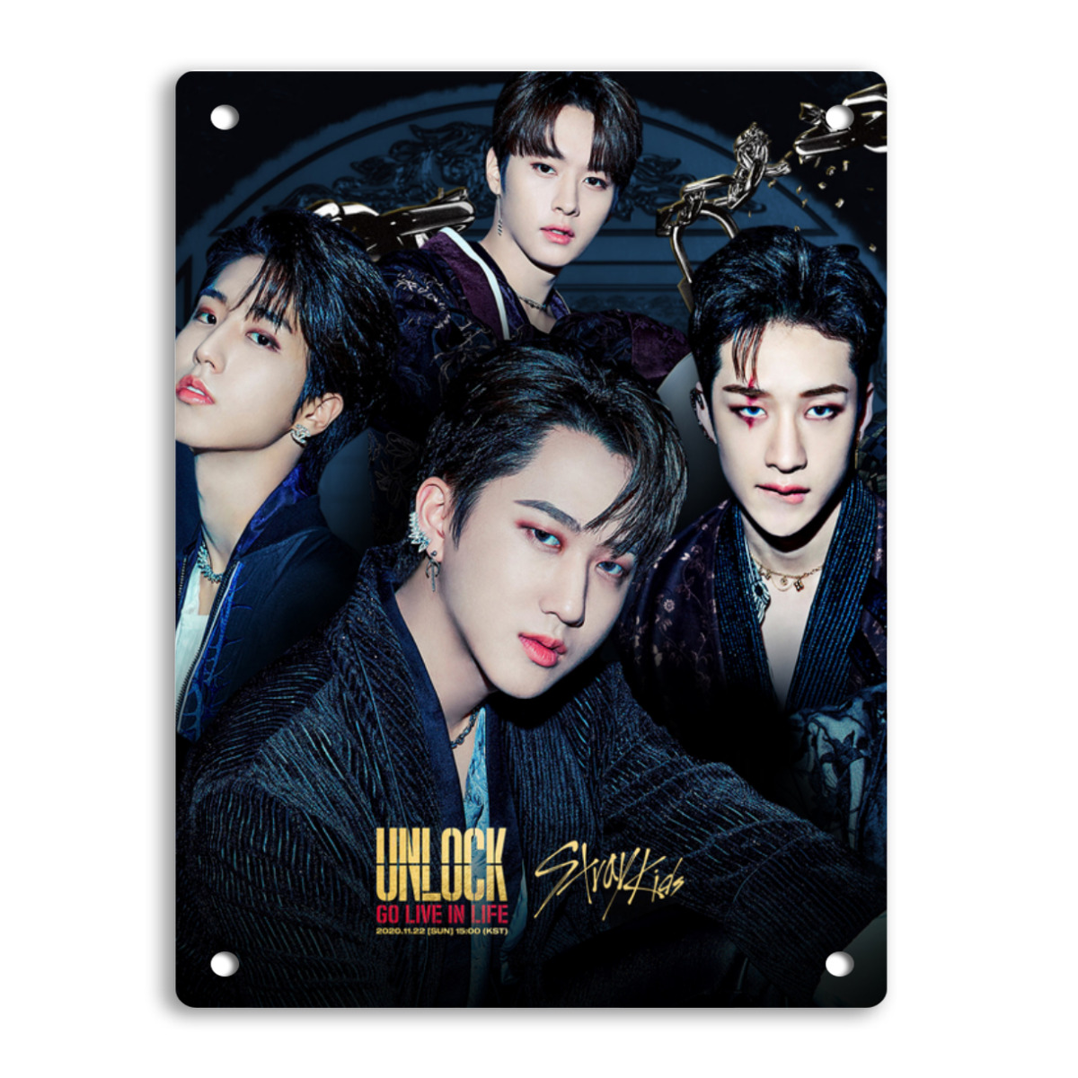 Stray Kids Wall Sign - Cartoon Aluminum Poster 12 X 15 Inch Home Bar ...