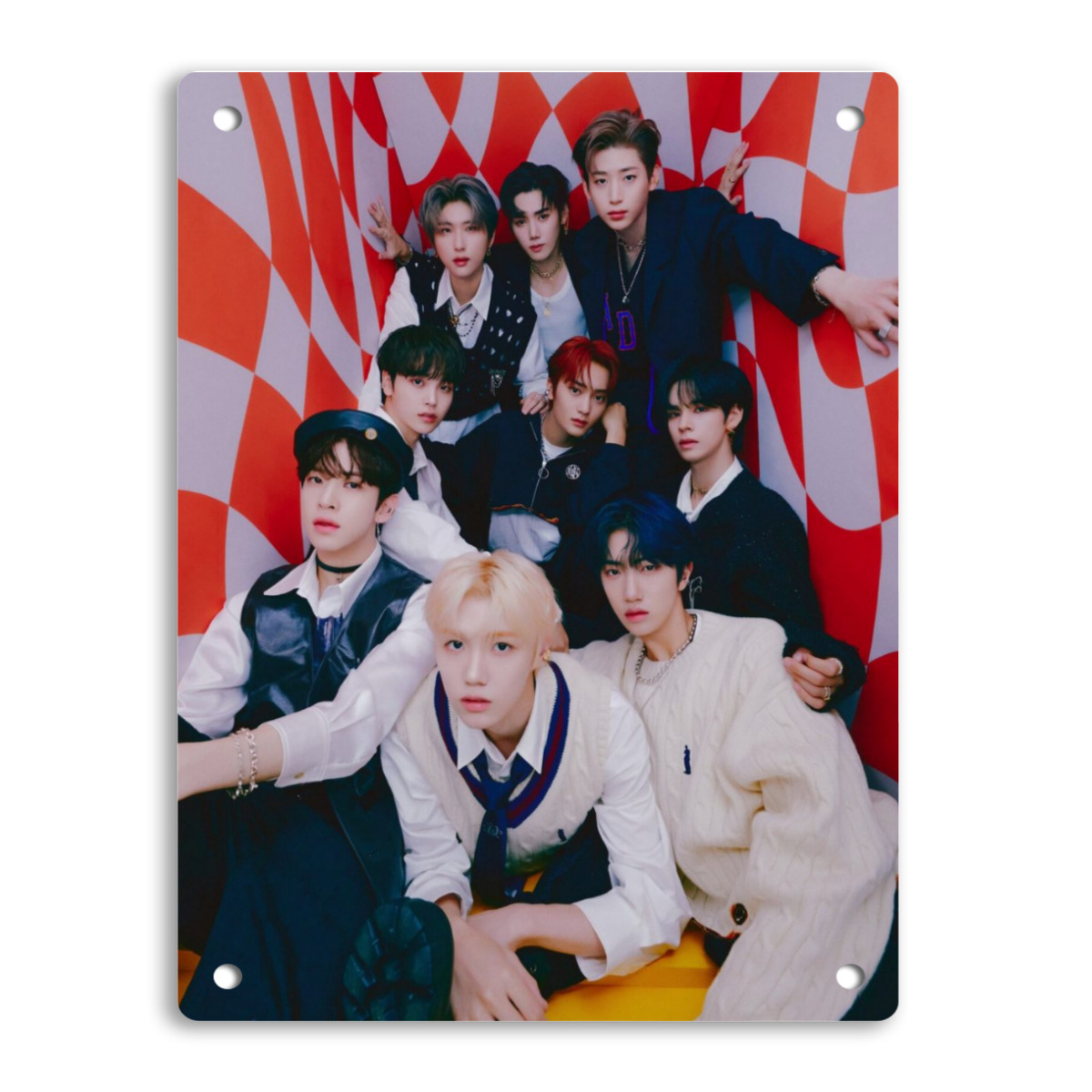 Stray Kids Wall Sign - Cartoon Aluminum Poster 12 X 15 Inch Home Bar ...