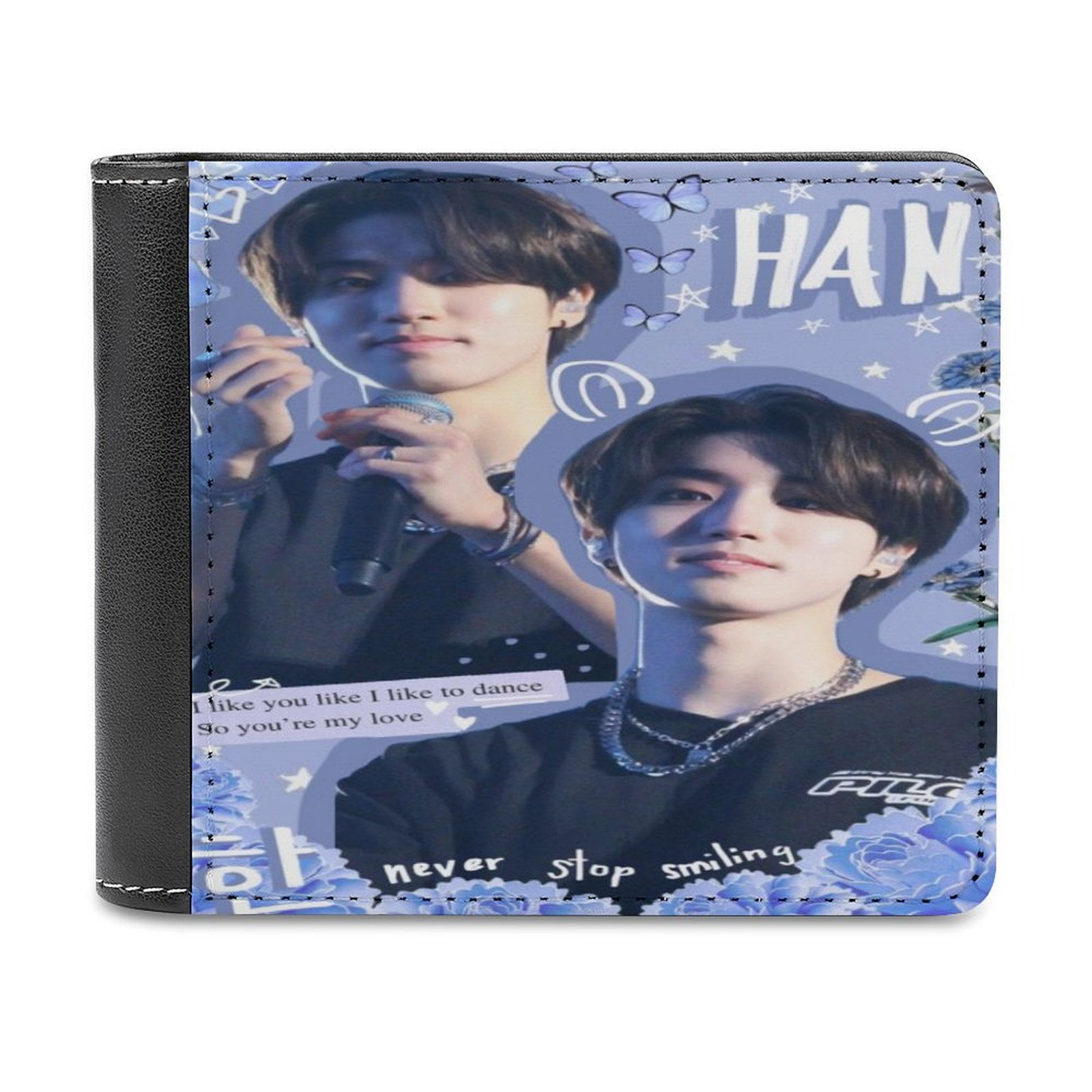 Stray Kids Wallet Billfold Card Holder Bifold Wallet Purse PU Leather ...