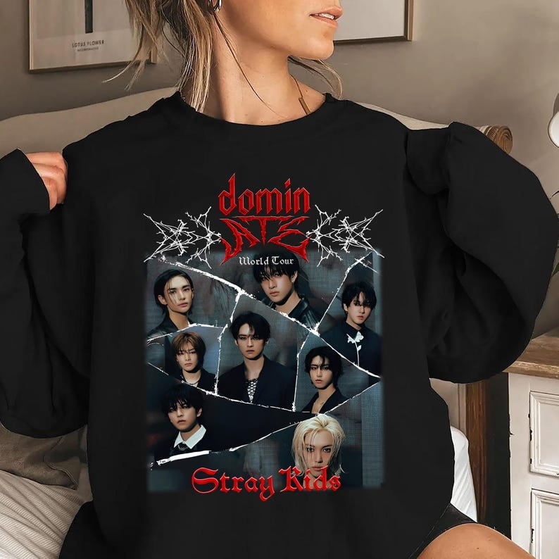 Stray Kids dominATE World Tour Graphic Sweatshirt, Stray Kids ATE Shirt ...
