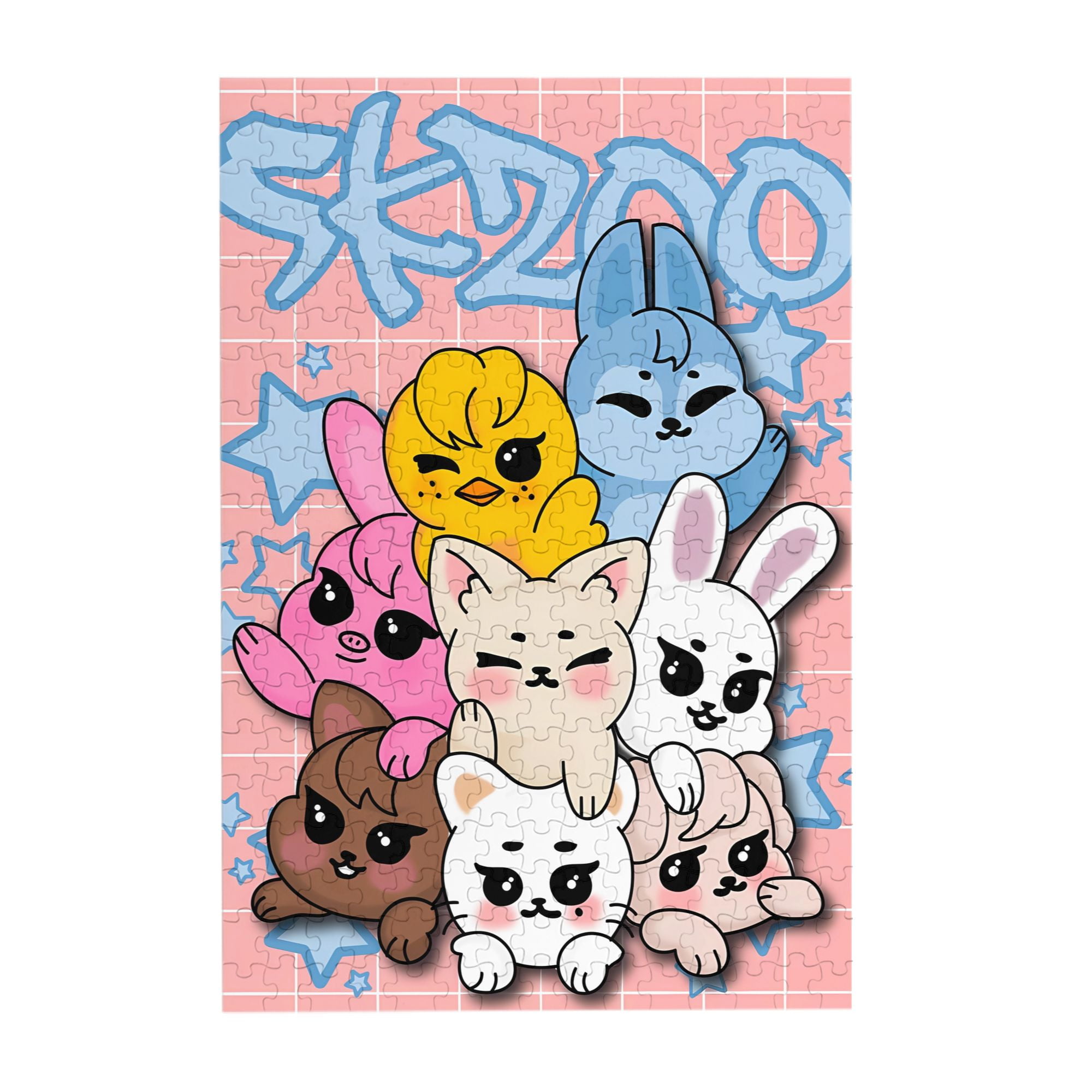 Stray Skzoo 300 Piece Puzzles,Wooden Jigsaw Puzzle,Home Decor Birthday ...