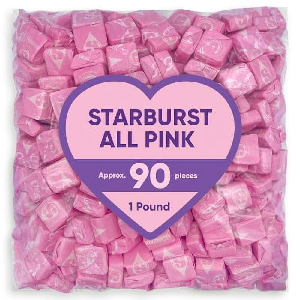 Strburst All Pink Chewy BDF6 Candy -1 Pound Approx Candy Individually ...