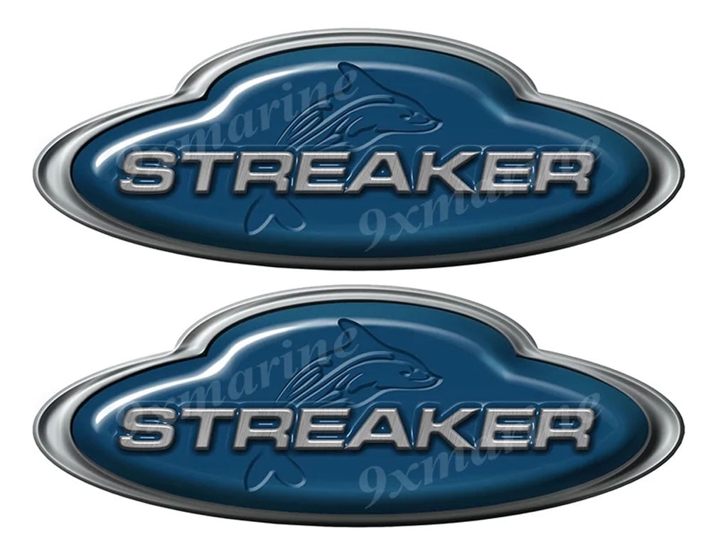 Streaker Boat Oval Sticker set - Name Plate - Walmart.com