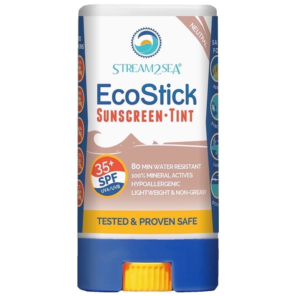 Stream2Sea Mineral Protector Solar SPF 35, Hypoallergenic Coral ...