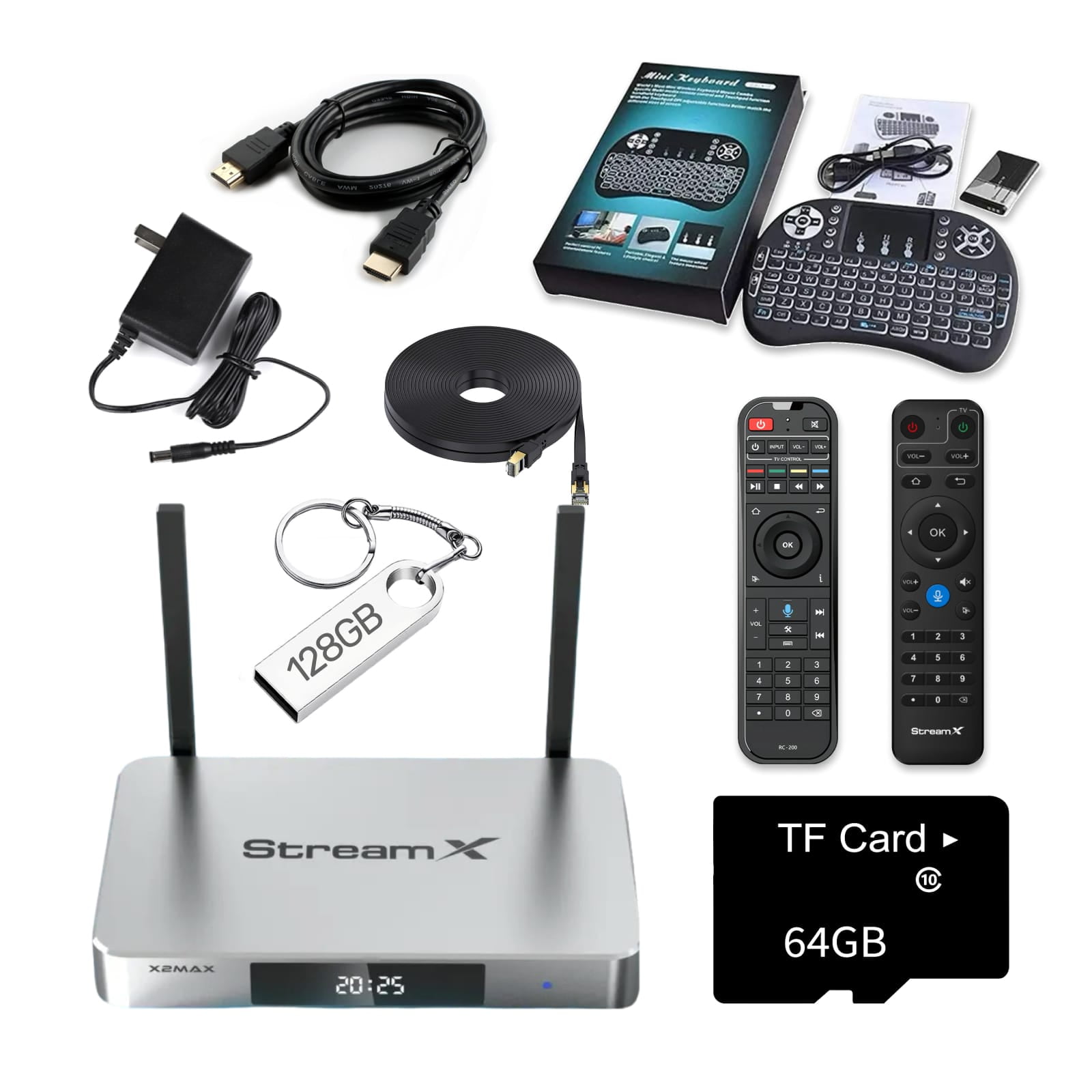 StreamX X2 Max High- Performance Bundle - Super Android TV Box With 7 ...