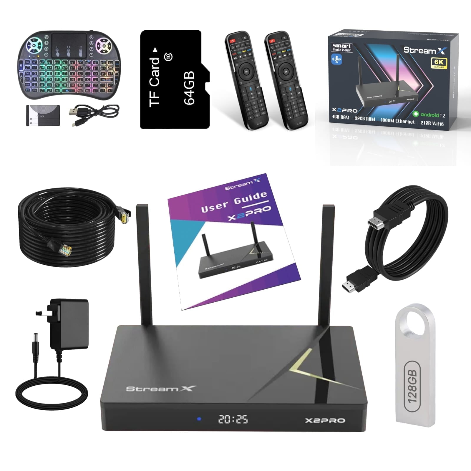 StreamX X2 Pro Android Box - 6K Resolution, Voice Control, Time Shift ...