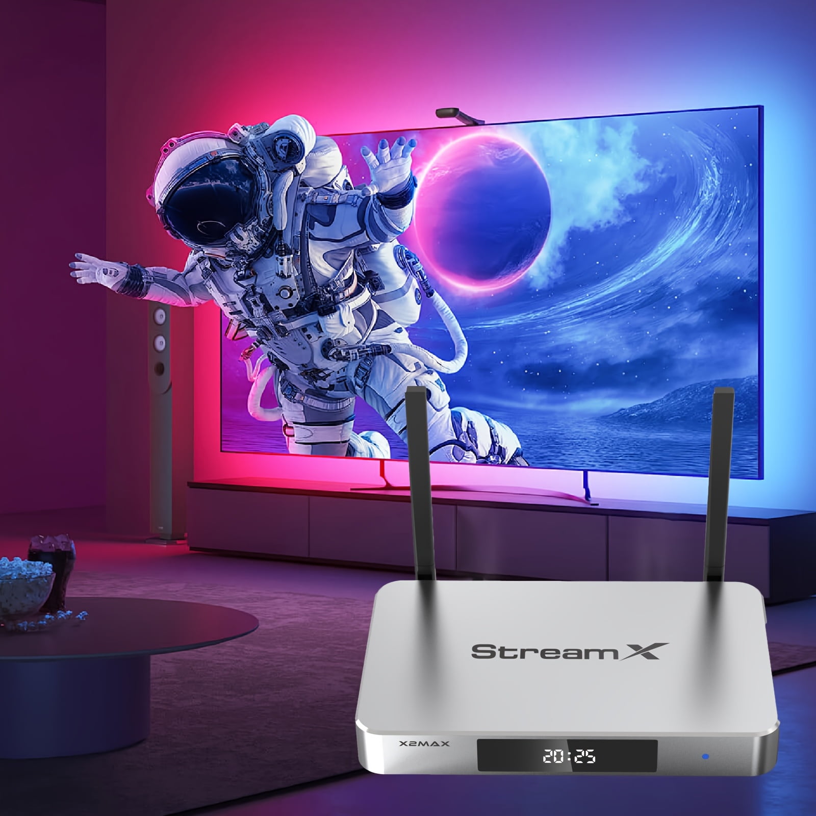 StreamX X2max Android TV Player System, 6K HD, 4+64GB Storage, with ...