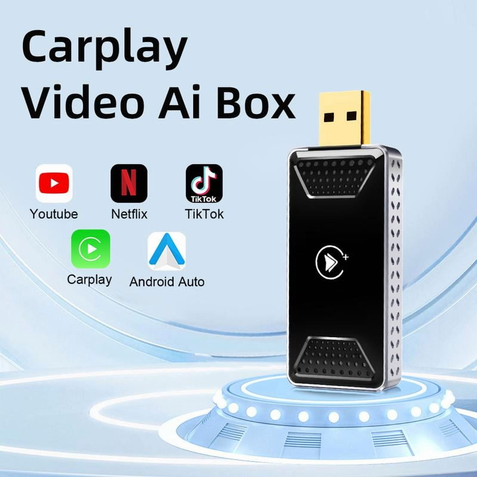 Streaming Netflix/Youtube/Tiktok to your car! 2 in 1 Wireless CarPlay ...