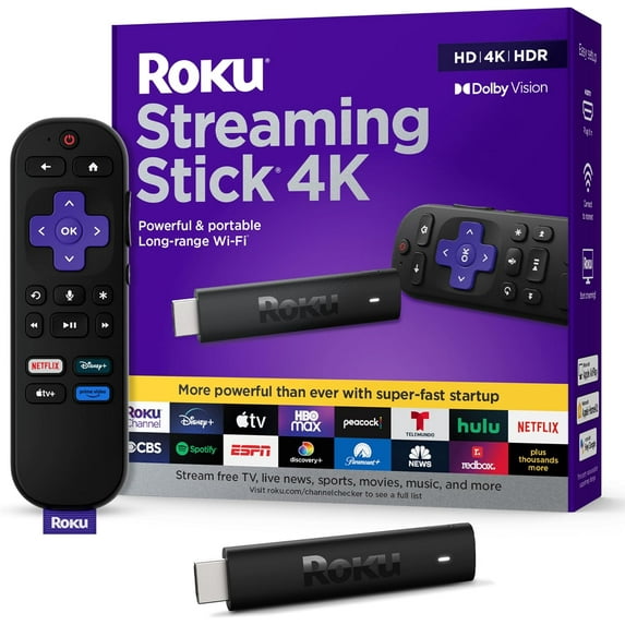 Streaming Stick 4K - HDR & Dolby Vision Streaming Device for TV with ...