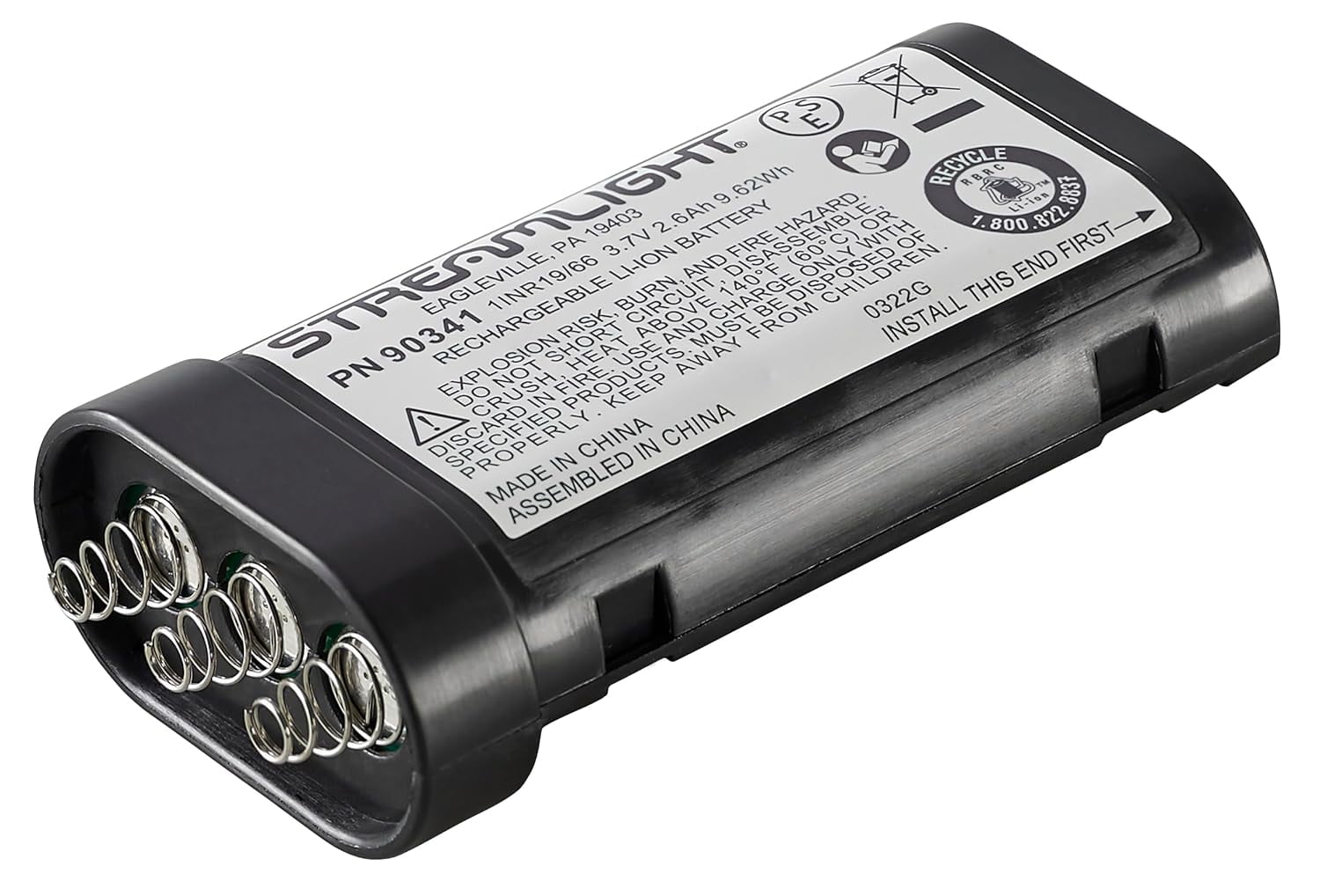 Streamlight 90341 Lithium Ion Battery - Survivor X C1D1 - Walmart.com