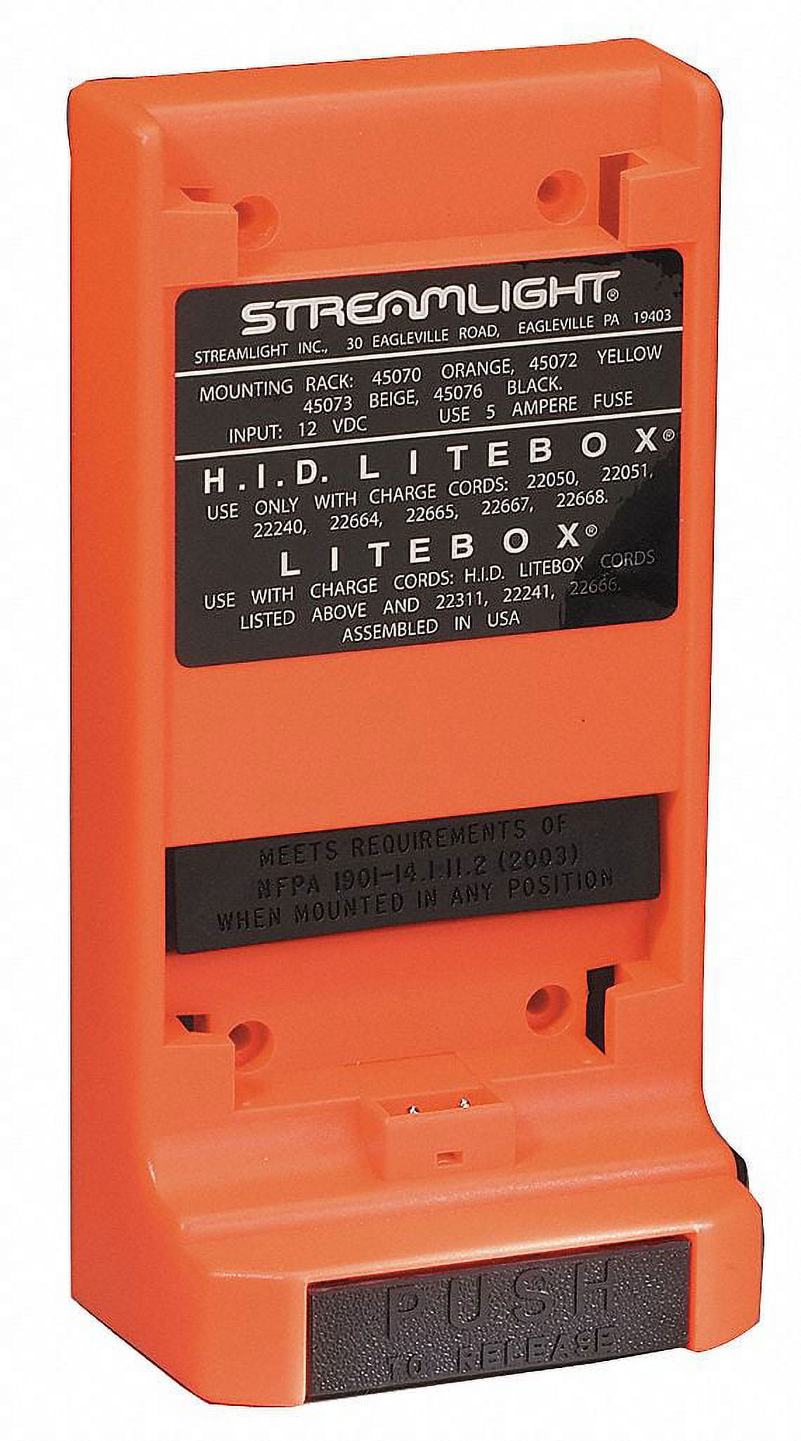 Streamlight Orange Standard Mounting Rack System for E-Flood Litebox ...