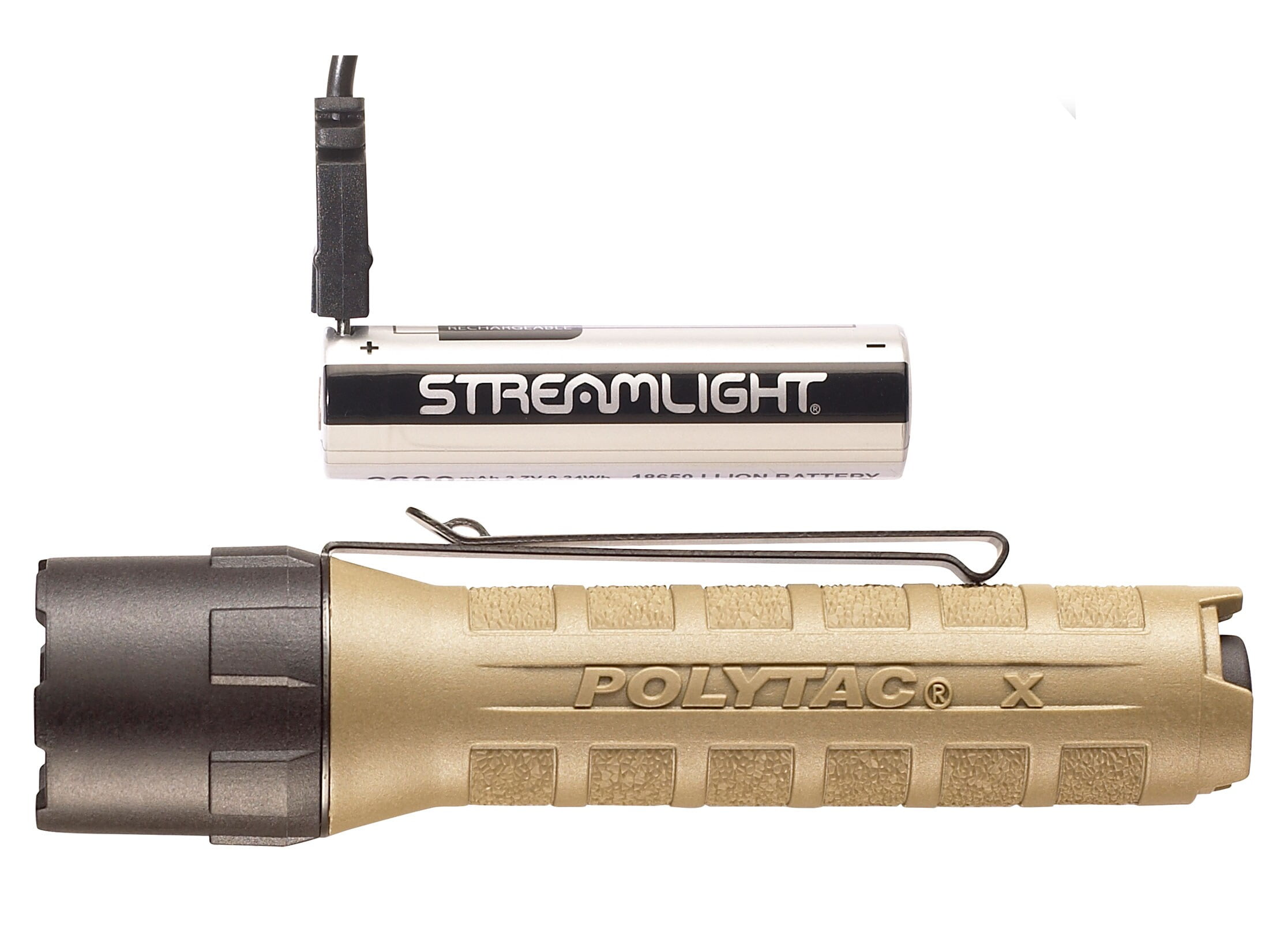 Streamlight PolyTac X USB LED Flashlight w/ recharge kit 88615 (Coyote ...