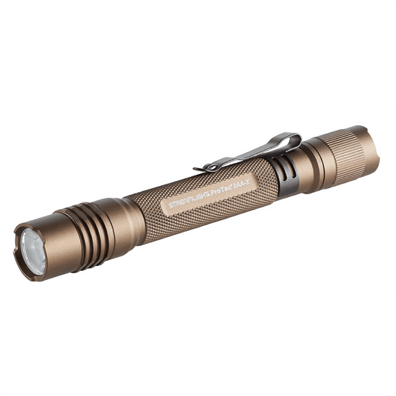Streamlight ProTac 2AA 250 Lumen LED Flashlight w/ Sheath, Coyote Tan ...