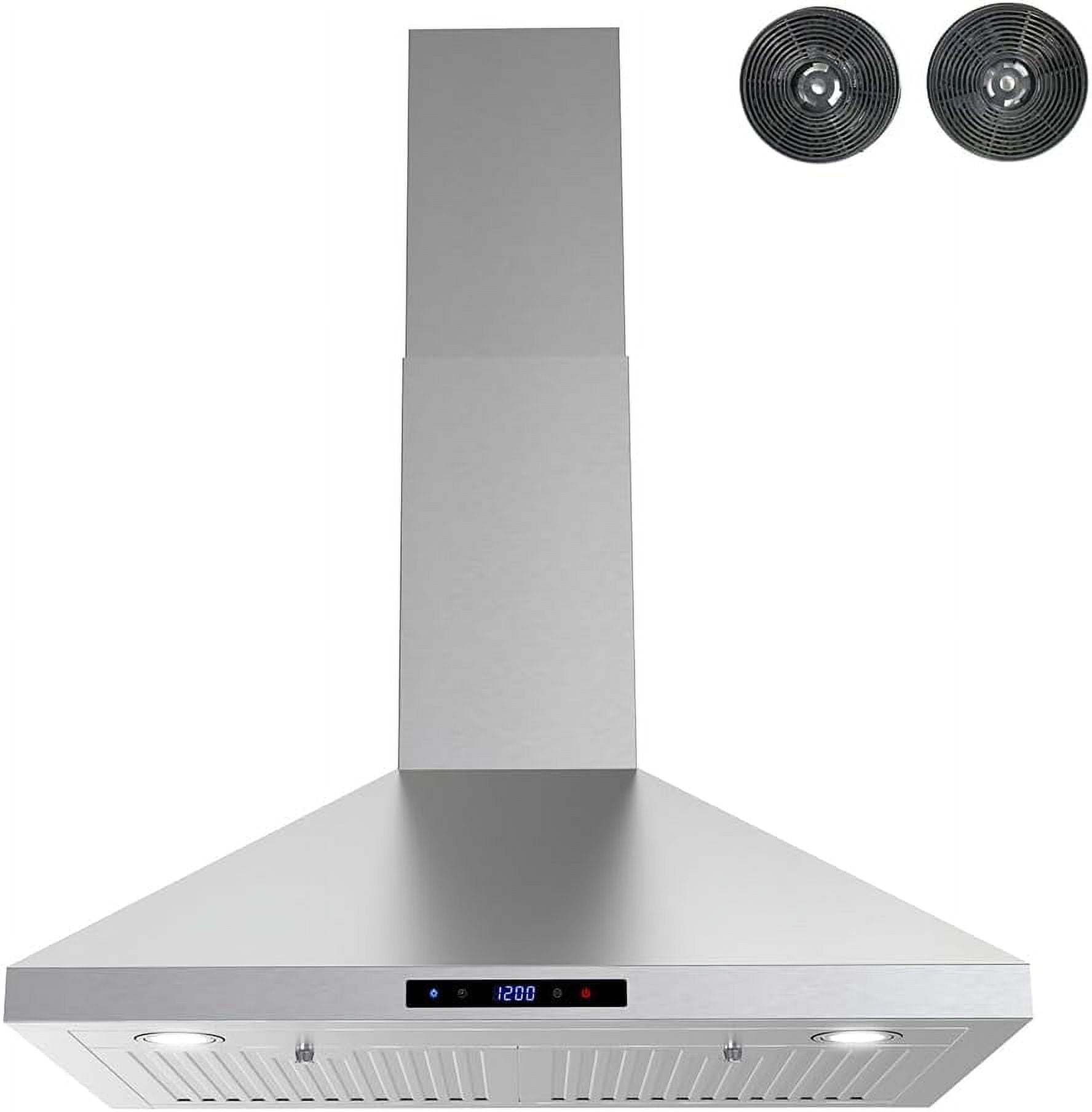 Streamline 30 in. Giulio Convertible Wall Mount Range Hood in Brushed ...