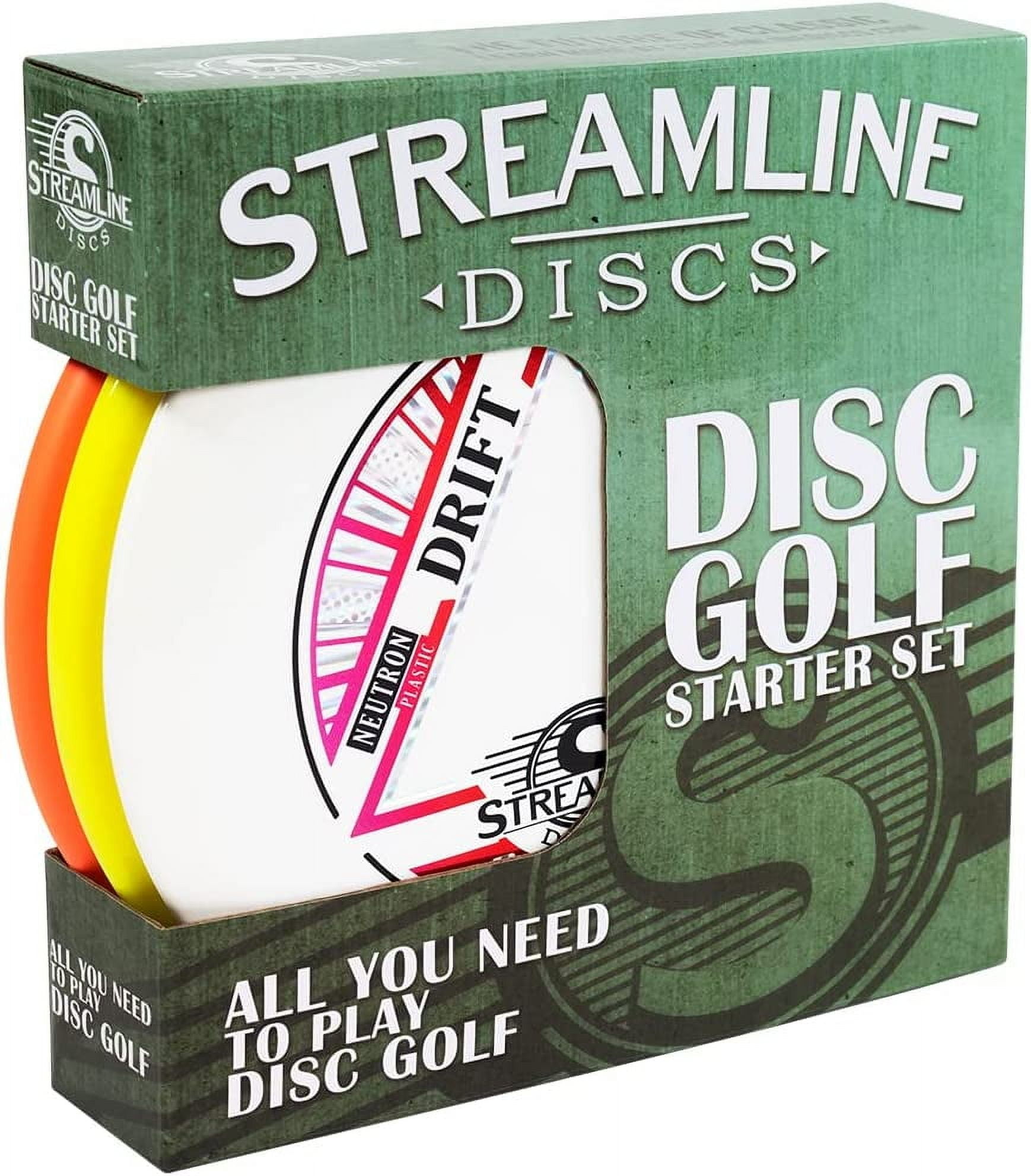 Streamline Discs 3-Disc Premium Disc Golf Starter Set (Colors and ...