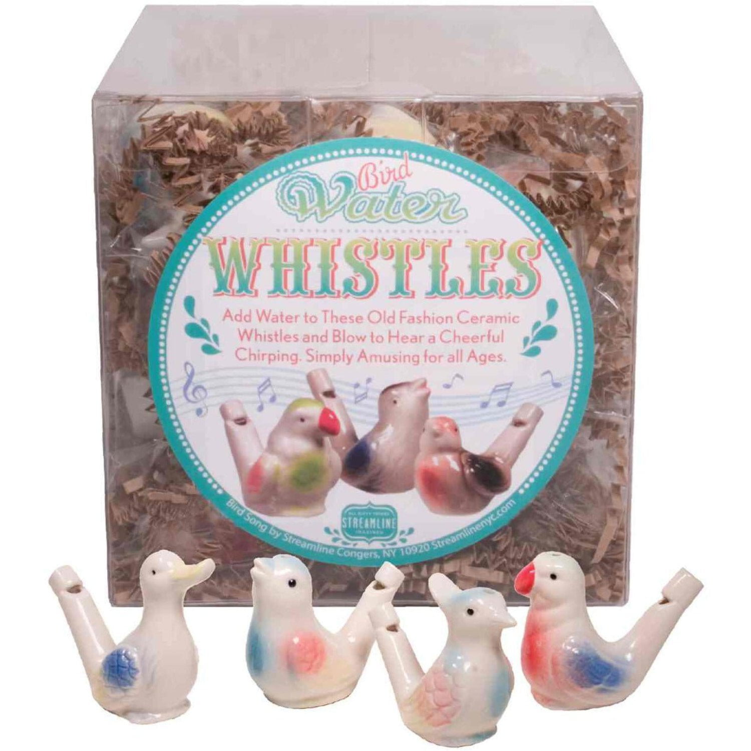 Streamline Imagined Bird Water Whistles, Porcelain, Set of 4 - Walmart.com