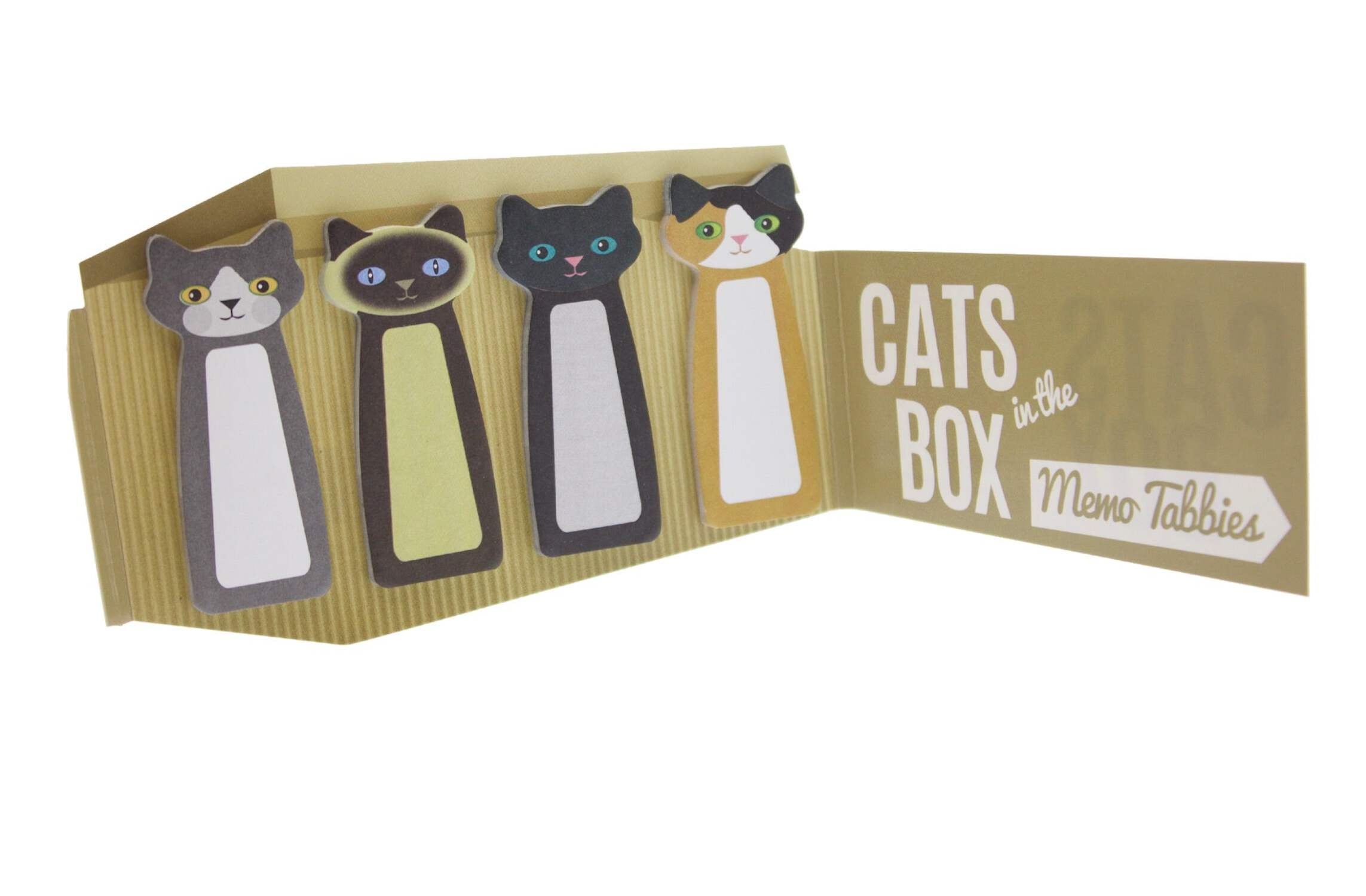 Streamline Imagined Cats in the Box Memo Tabbies 100 Sticky Tabs, 1 ...