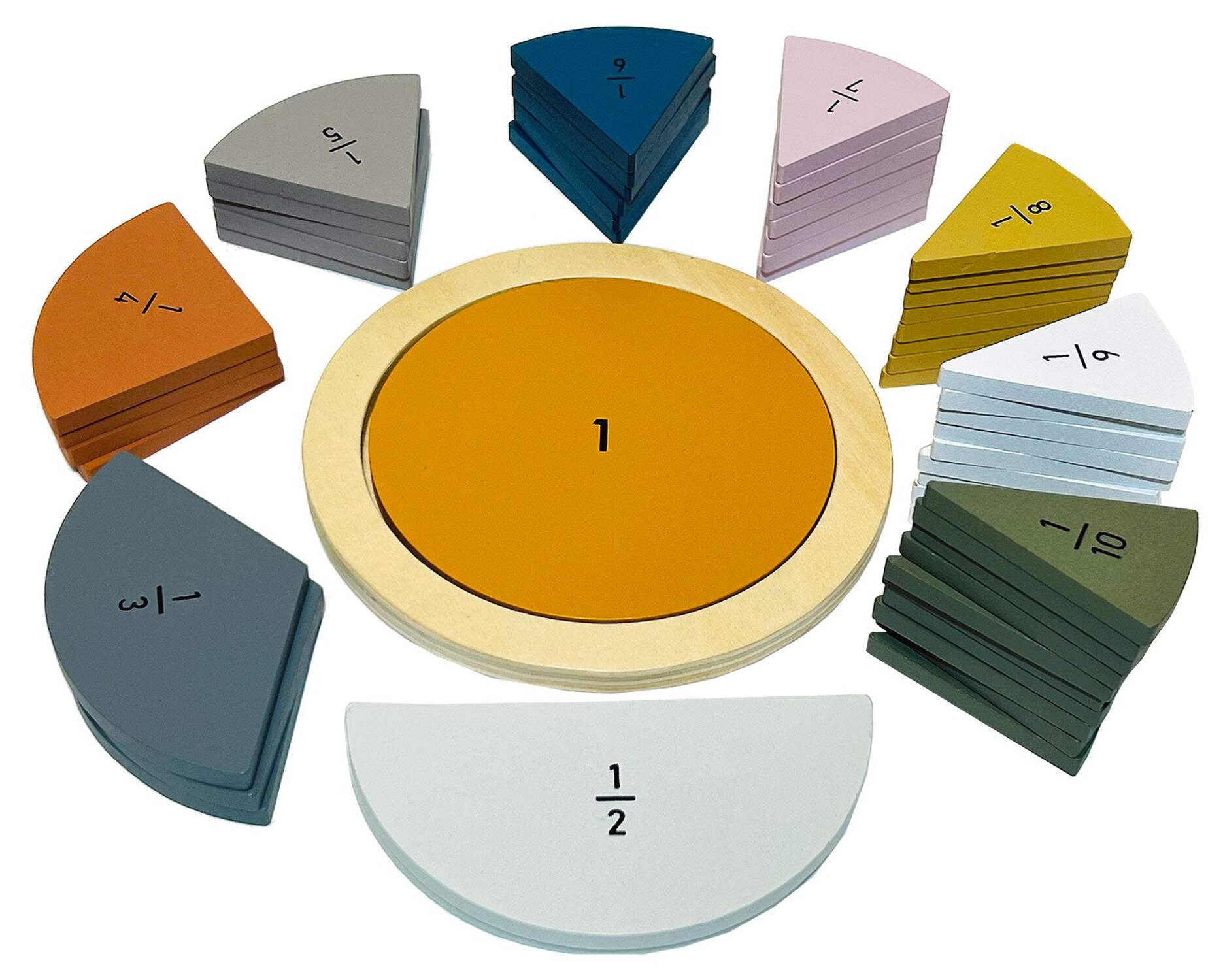 Streamline Imagined Fun With Fractions Wood Puzzle - Walmart.com