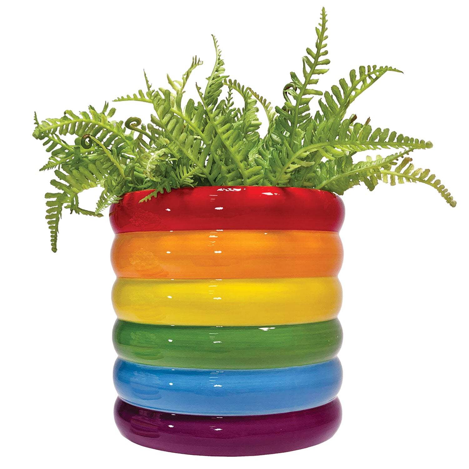 Streamline Imagined Stacked Rainbow Planter, Ceramic - Walmart.com