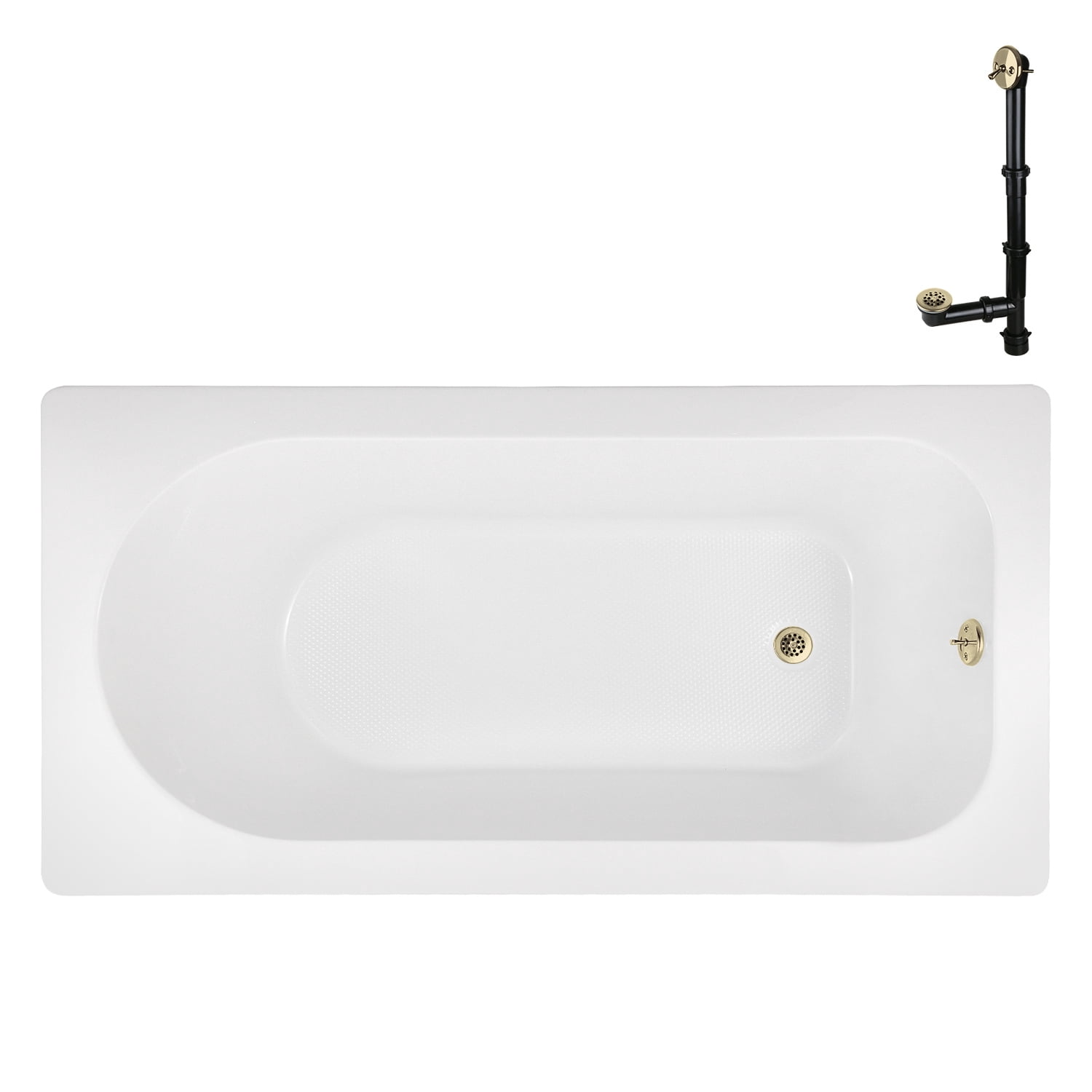 Streamline N-4260-736-PBR 72 in. x 36 in. Acrylic Soaking Drop-In ...