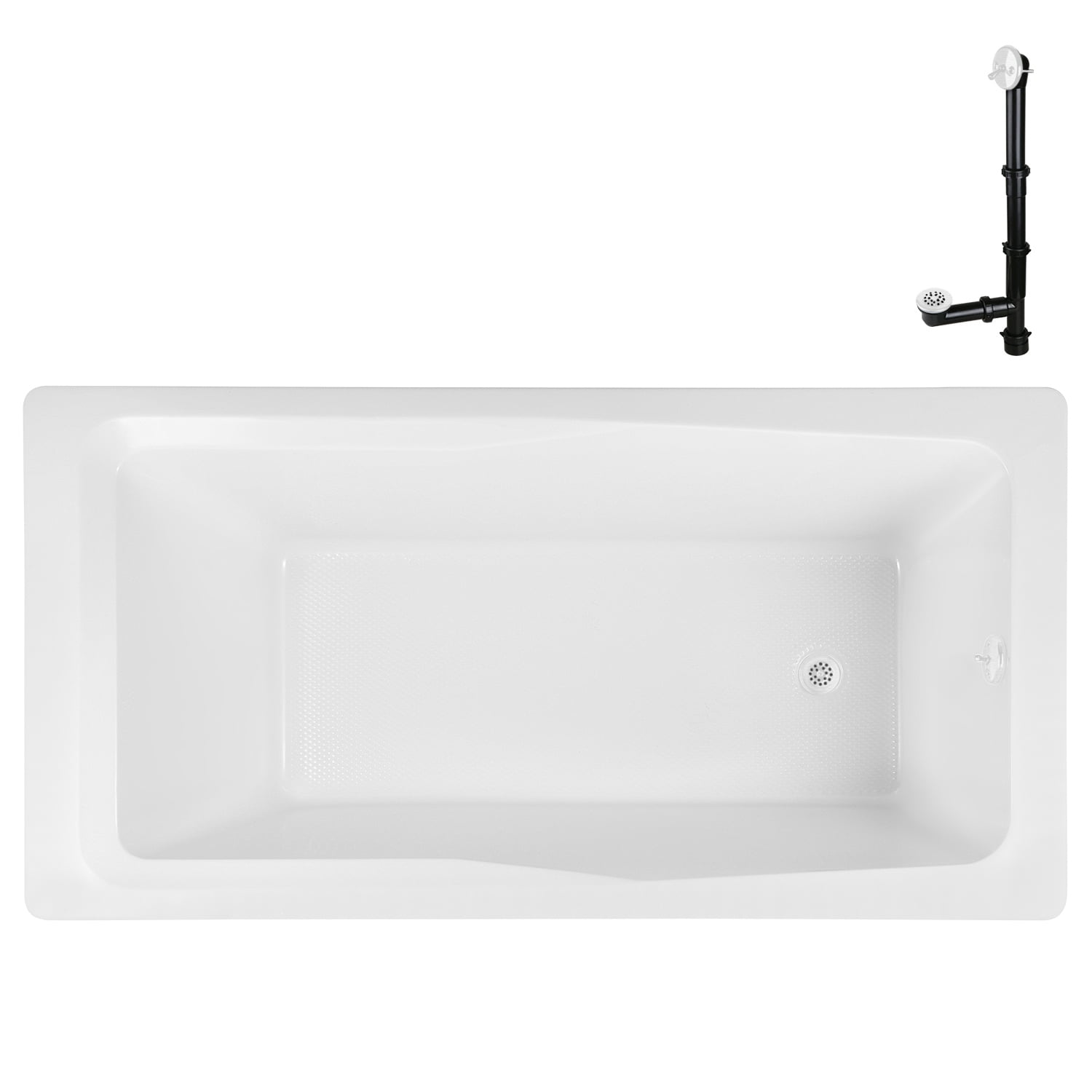 Streamline N-4440-763-WH 72 in. x 36 in. Acrylic Soaking Drop-In ...