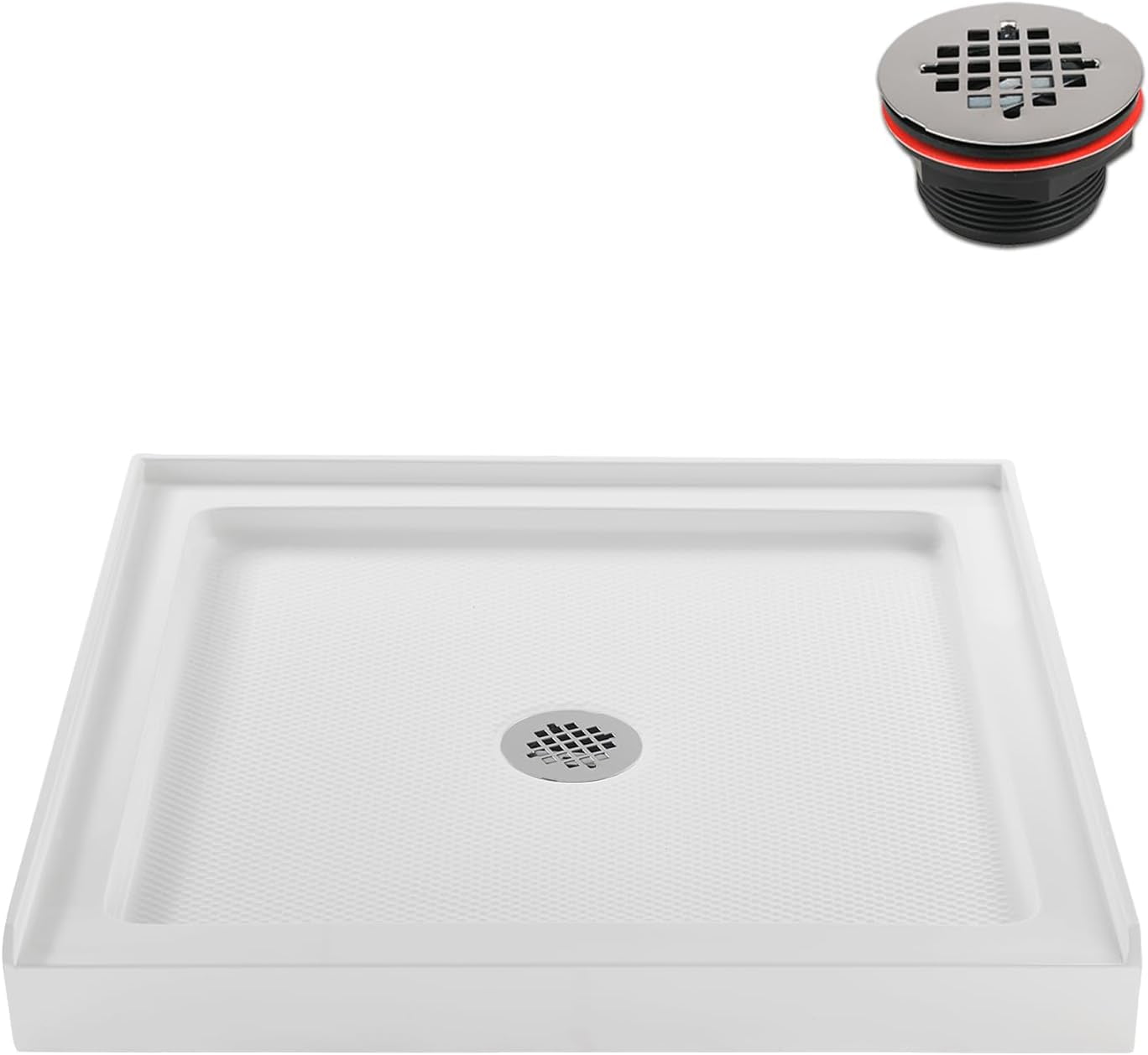 Streamline NT-244-60WH-CR 60 in. x 36 in. Corner Acrylic Shower Base in ...