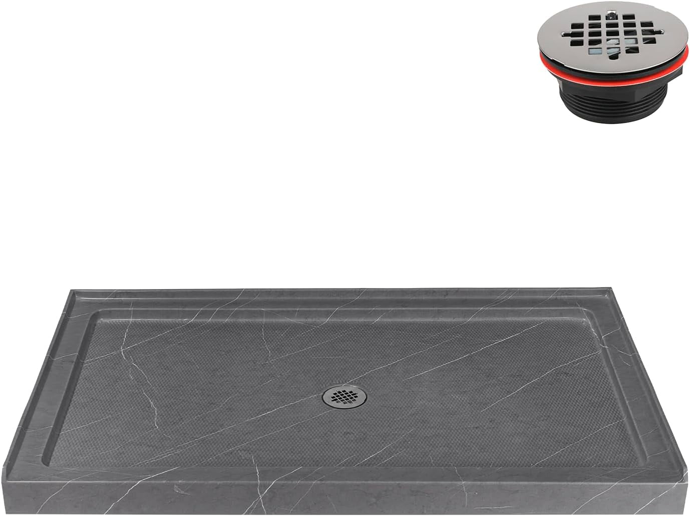 Streamline NTM-886-60GR-AL 60 in. x 36 in. Alcove Acrylic Shower Base ...