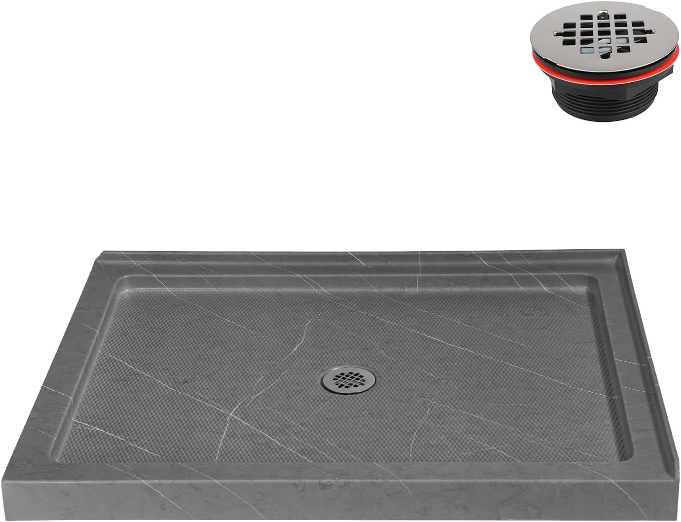 Streamline NTM-914-48GR-CR 48 in. x 36 in. Corner Acrylic Shower Base ...