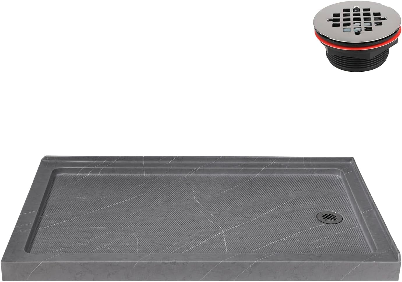 Streamline NTM-922-60GR-CR 60 in. x 36 in. Corner Acrylic Shower Base ...