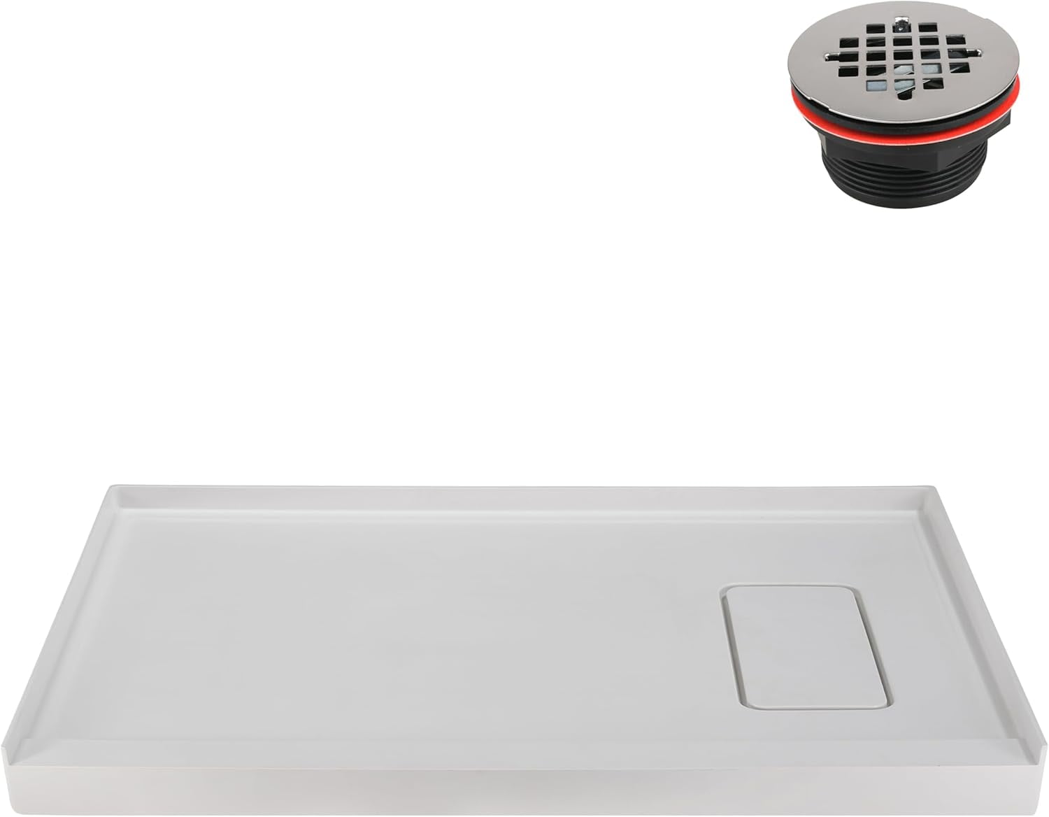 Streamline NTS-608-482-RH 48 in. x 32 in. Alcove Solid Surface Resin ...