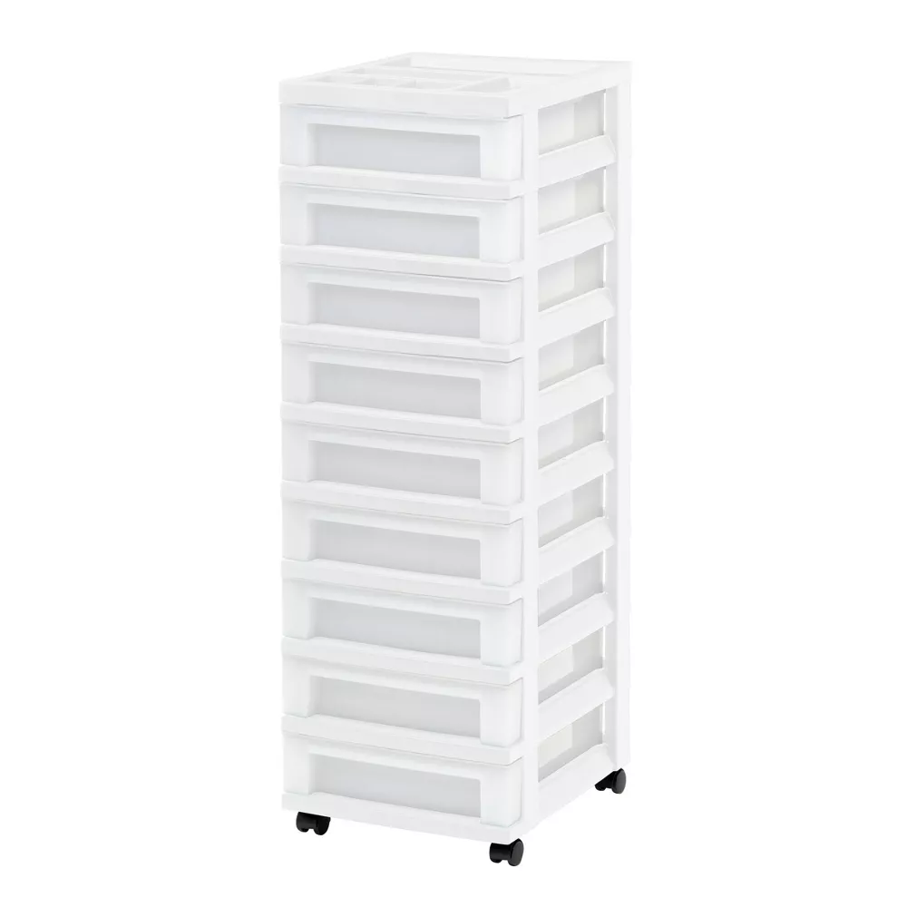 Streamline and Store: Drawer Storage Cart with an Organizer Top - The ...
