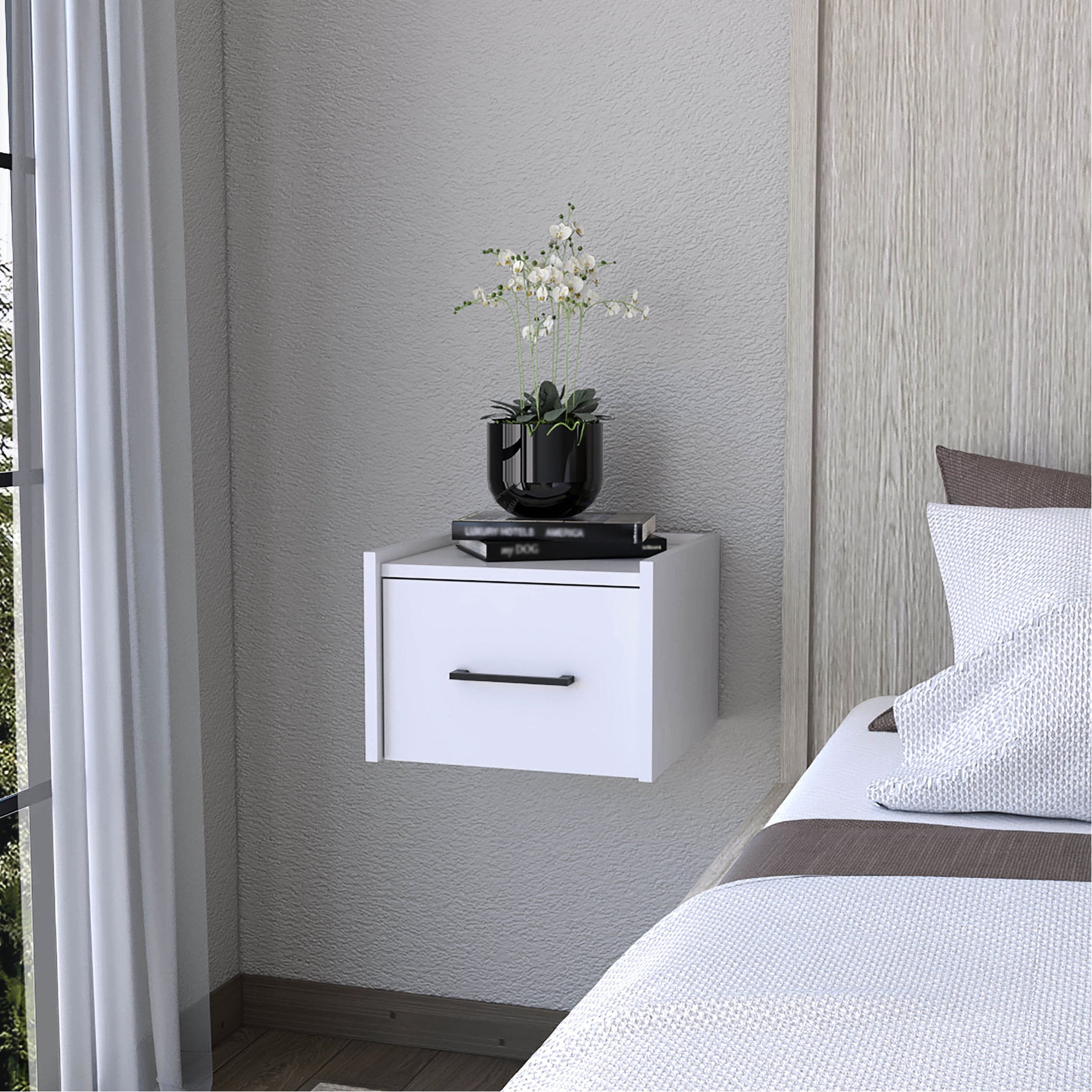 Streamlined Single Drawer / Bedroom Essential Storage / Sleek Modern ...