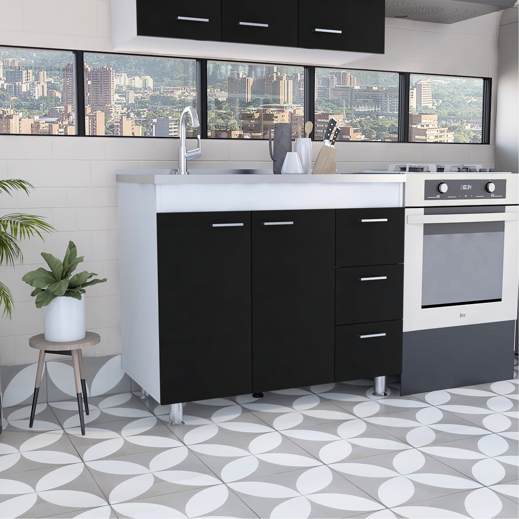 Streamlined Sink Setup / Vanity Installation / Practical 3 - Drawer Cabinet - Walmart.com