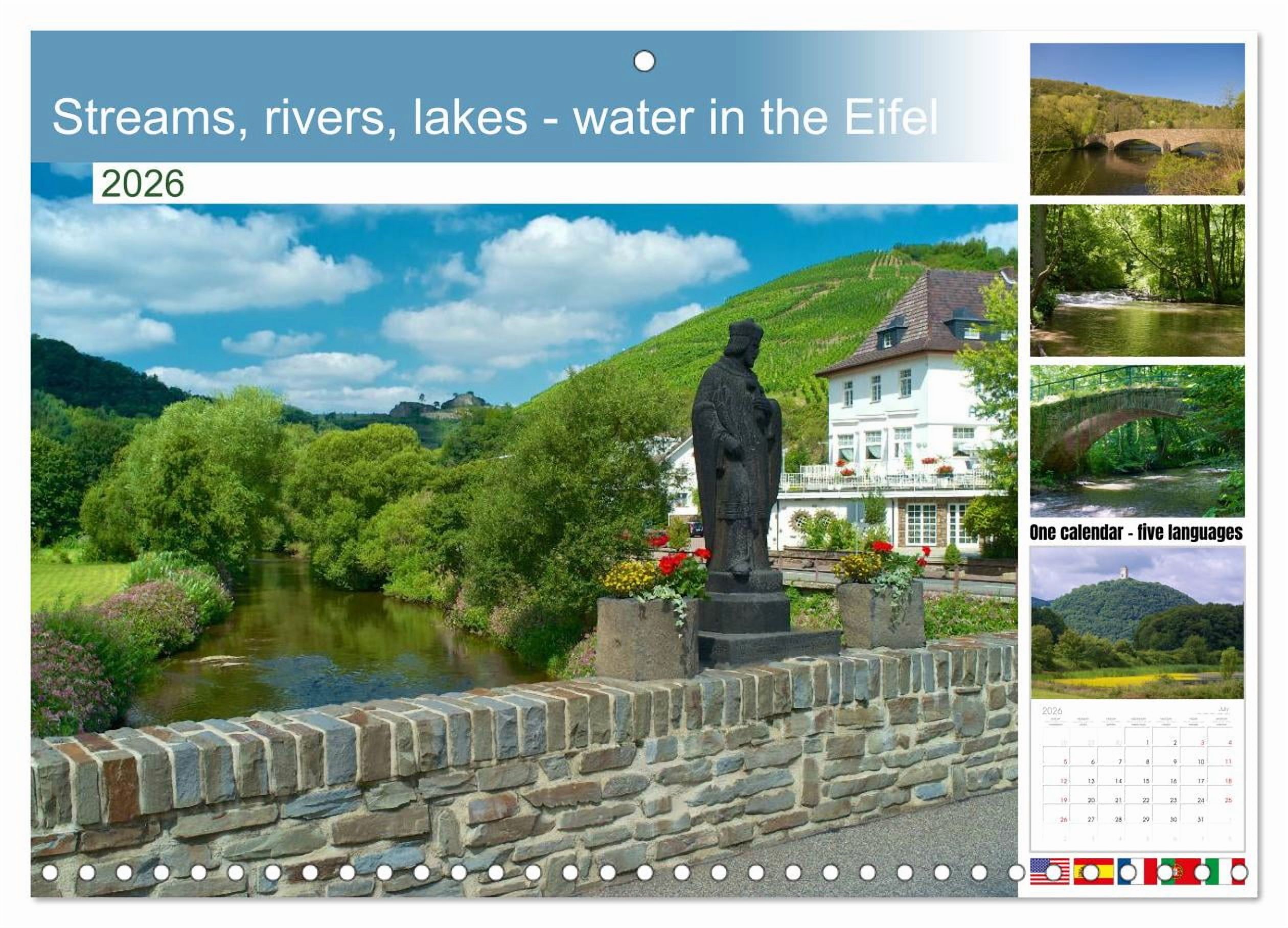 Streams, rivers, lakes - water in the Eifel (Monthly Wall Calendar 2026 ...