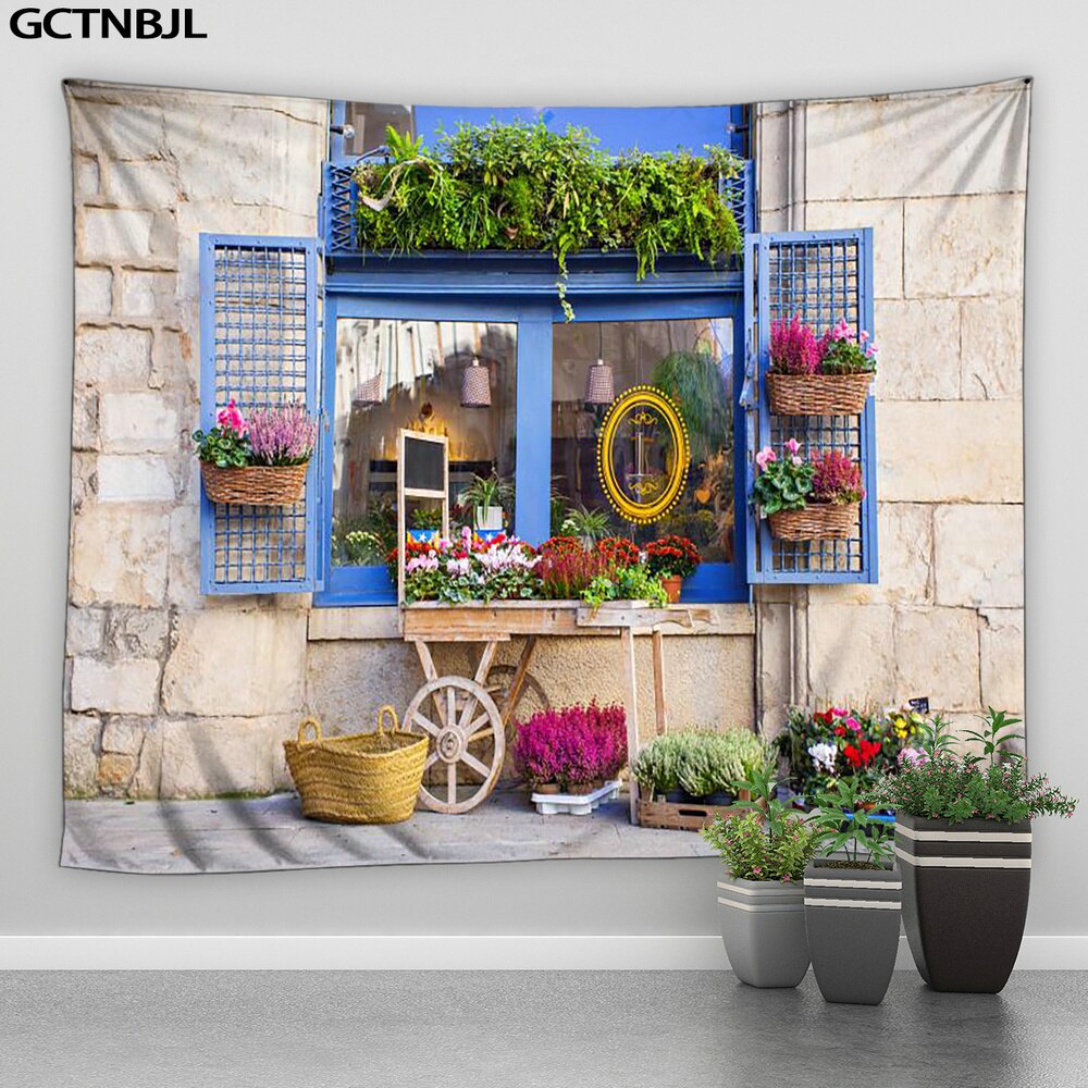 Street Alley Printing Decorative Wall Art Mandala Tapestry Wall Hanging ...