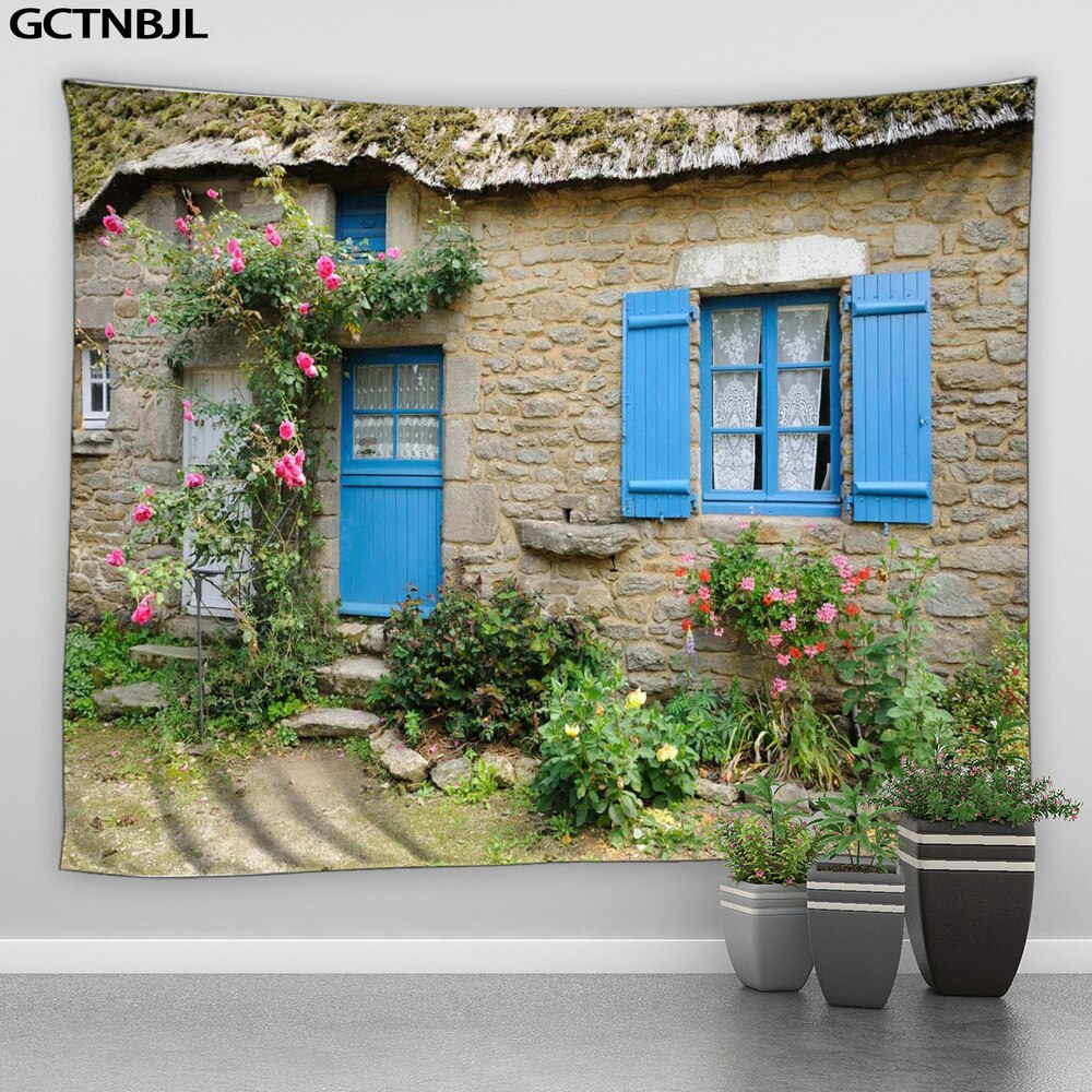 Street Alley Printing Decorative Wall Art Mandala Tapestry Wall Hanging ...