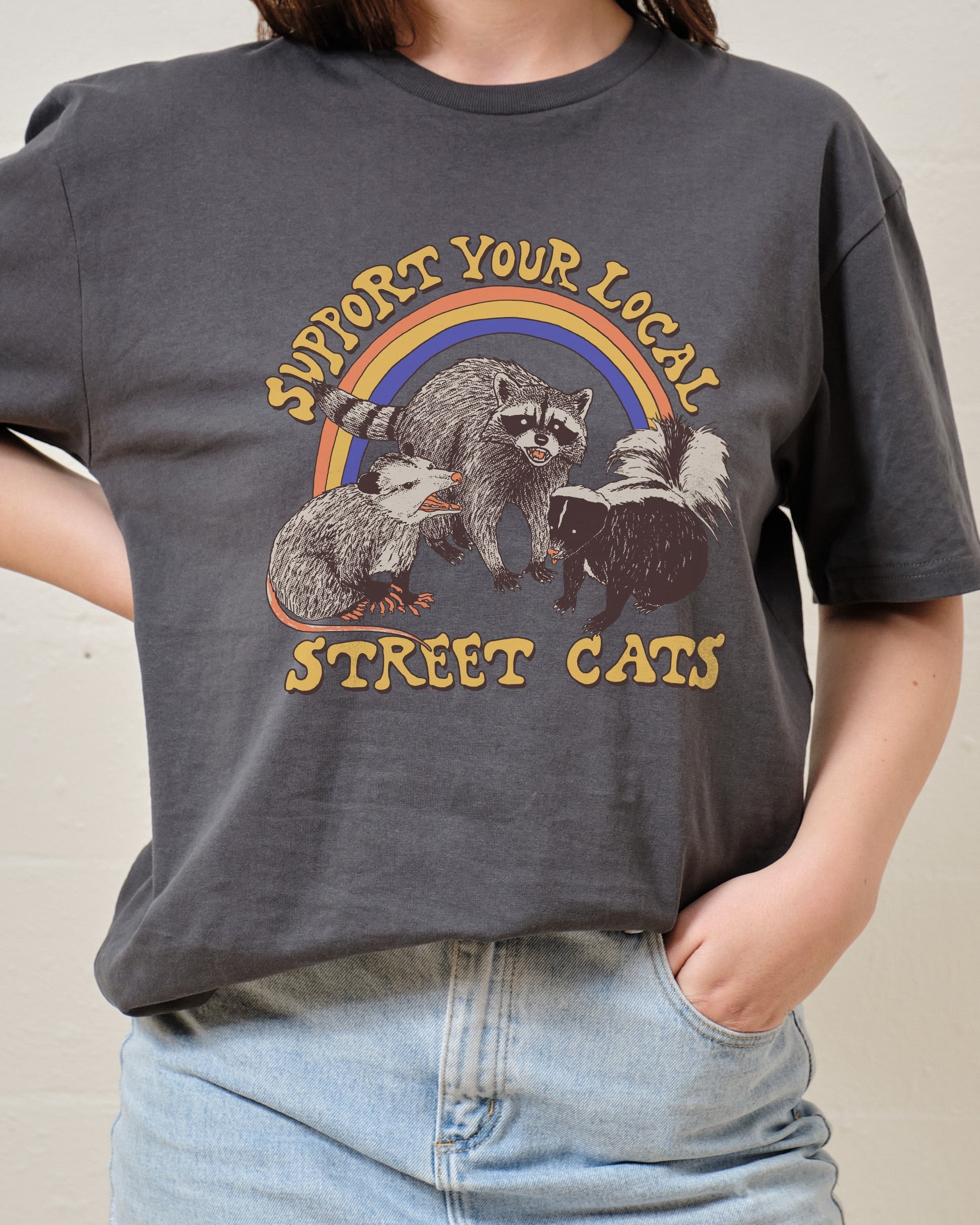Street Cats T-Shirt Australia Online Navy - Walmart.com