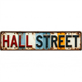 Street Decor 16*4 Inches "HALL STREET" Kitchen Living Room Garage ...