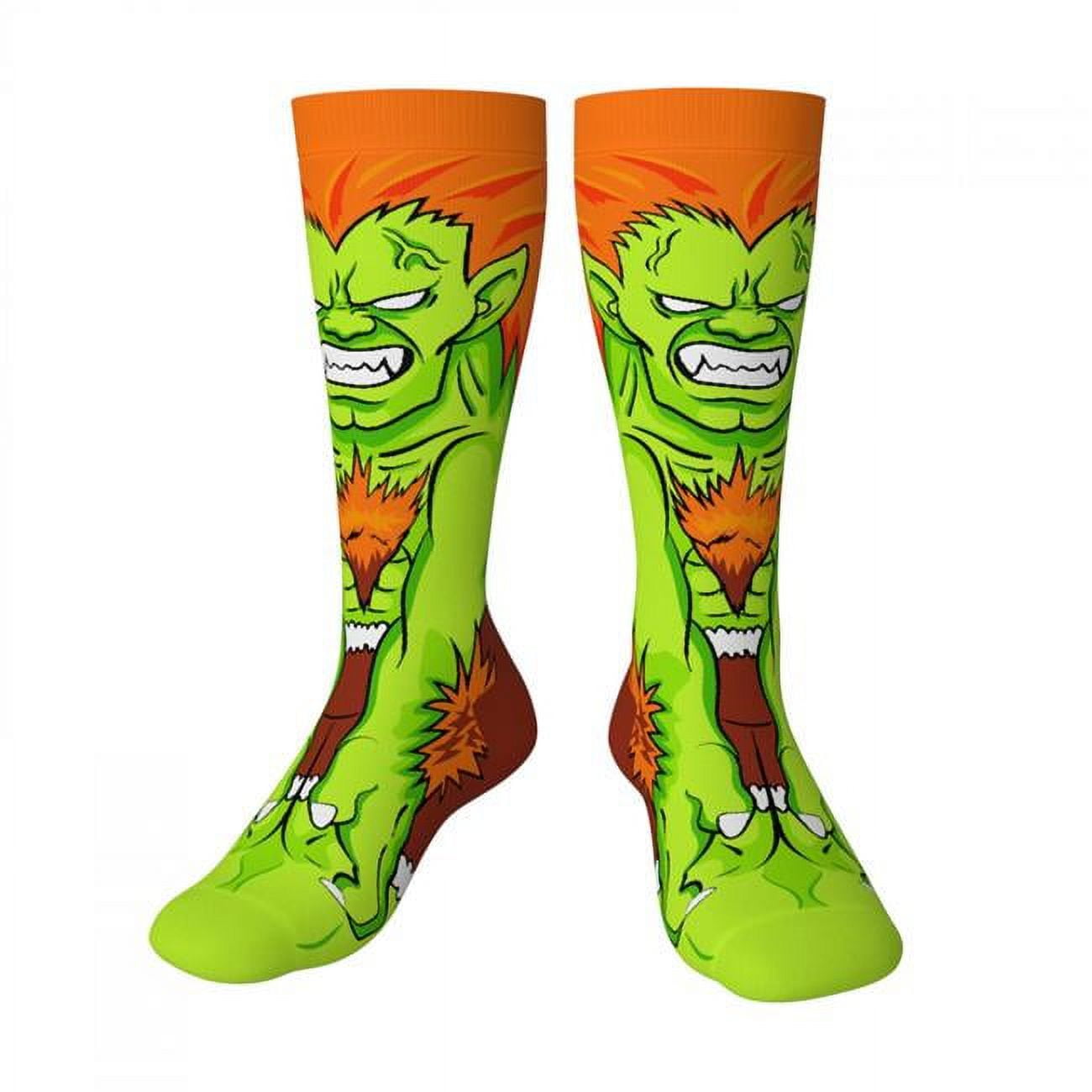 Street Fighter 857746 Street Fighter Blanka Crossover Crew Socks ...