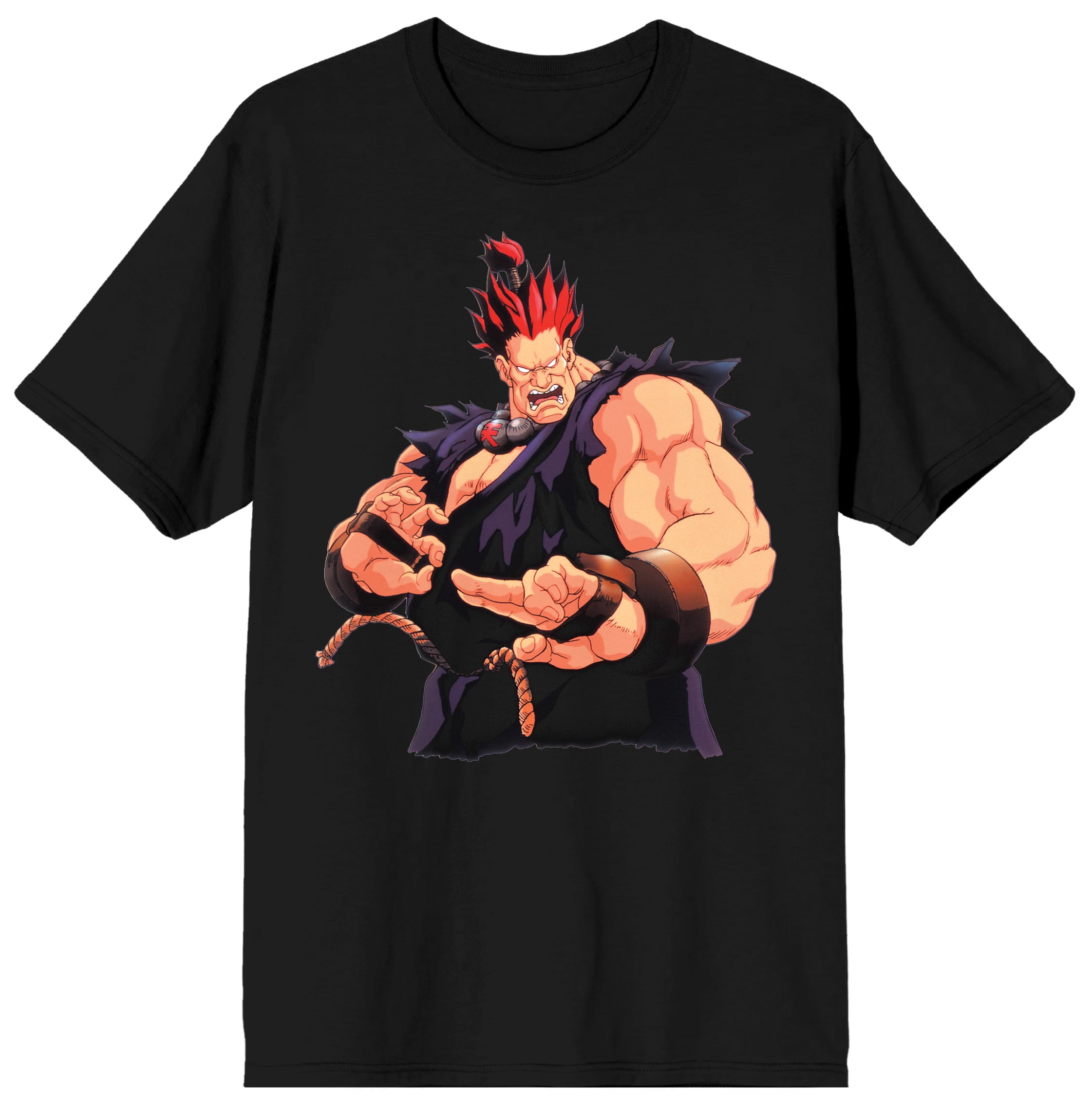 Street Fighter Akuma Character Mens Black Graphic Tee-XS - Walmart.com