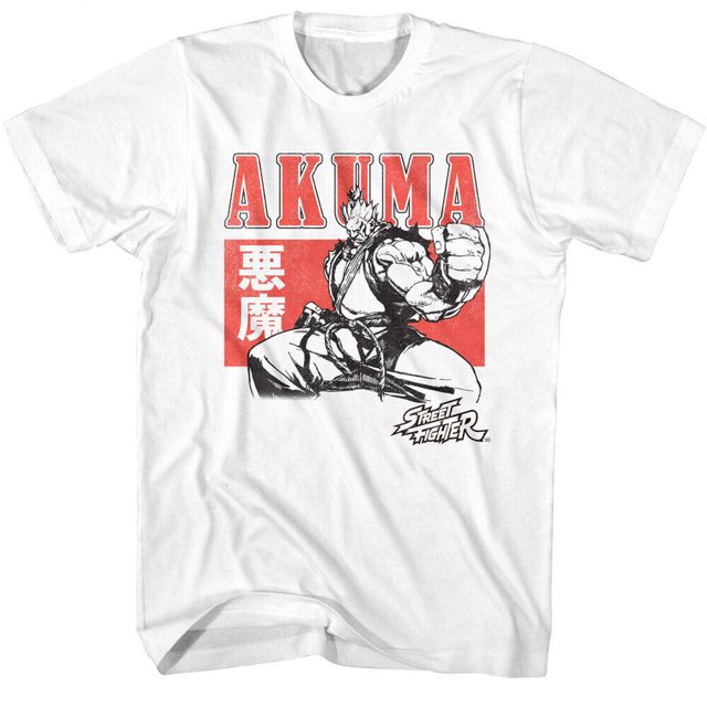 Street Fighter Akuma Zankuu Hadouken Men's T Shirt Gouki Karate Capcom ...