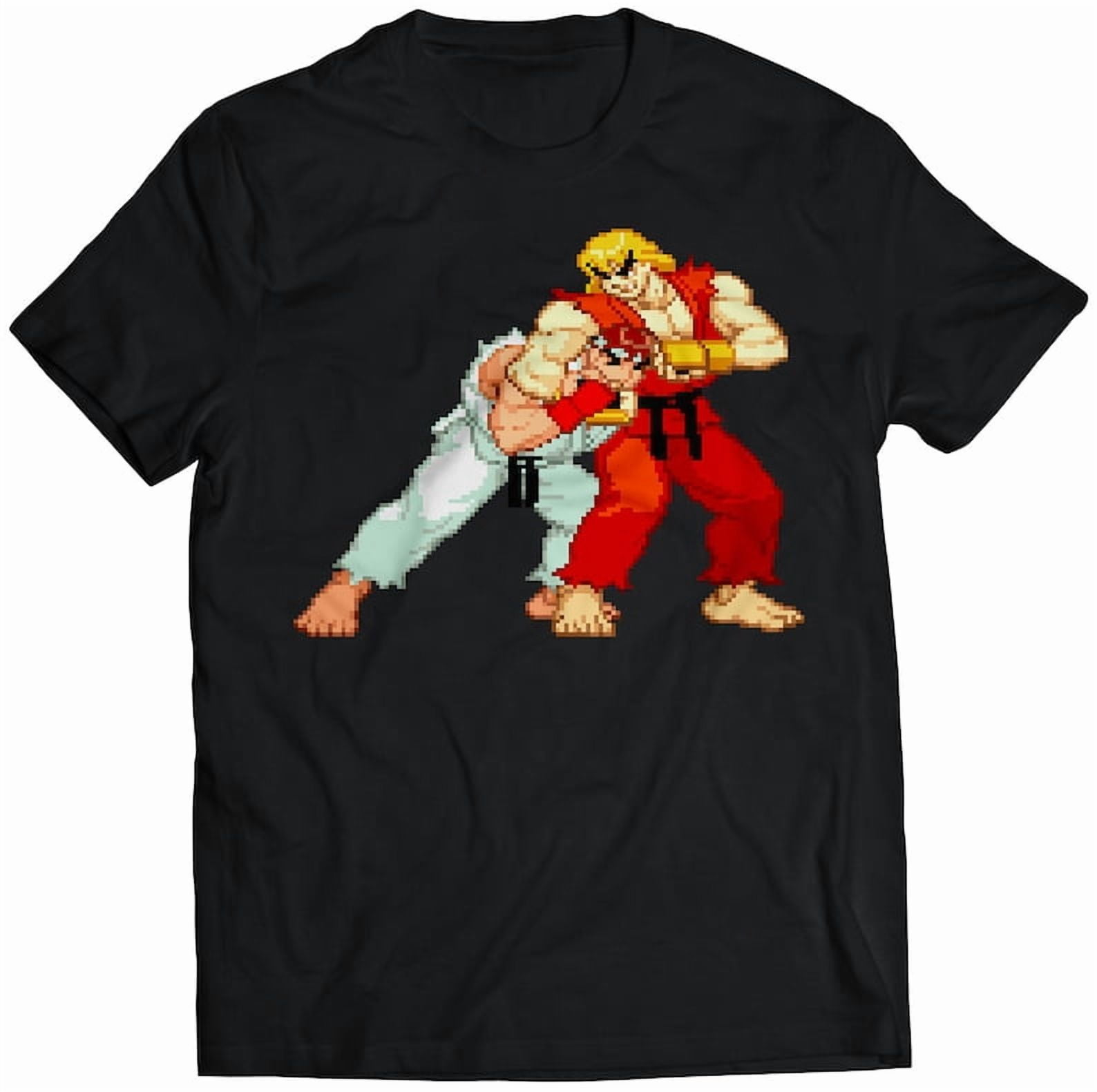 Street Fighter Alpha Ken Ryu Noogie T-shirt - Walmart.com