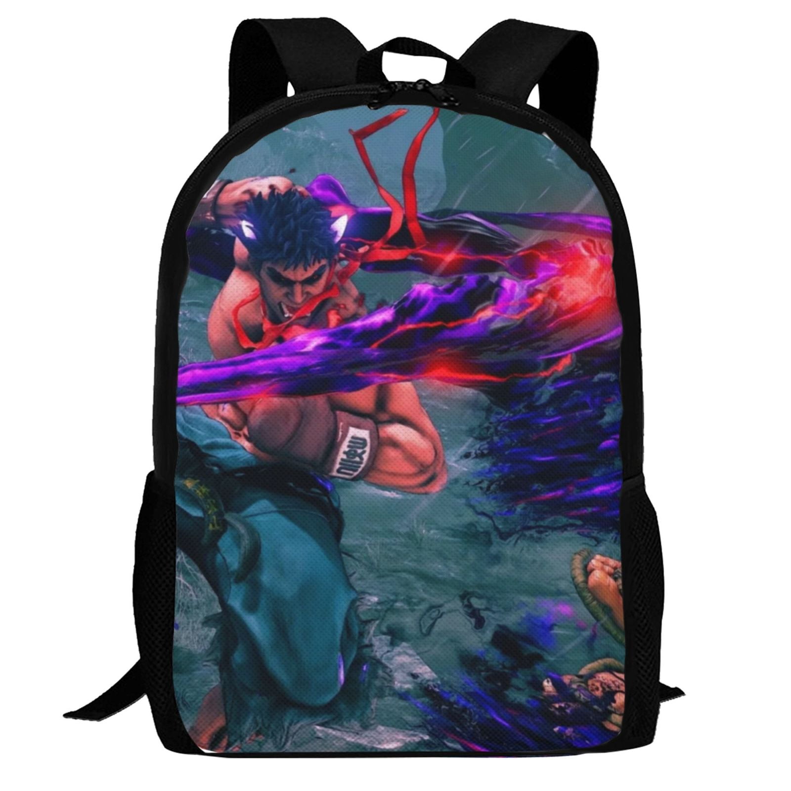 Street Fighter Backpack, 3d Printed Laptop Backpack, Water Resistant ...